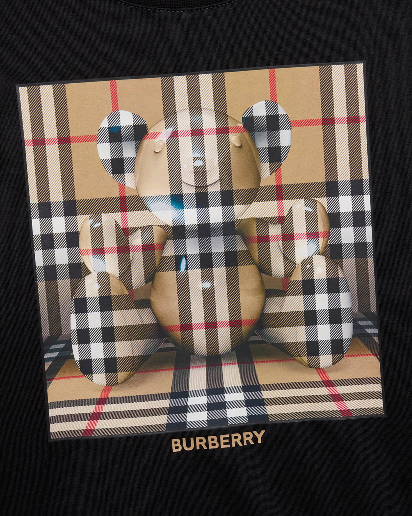 Kid's Cedar Checkered Bear-Print T-Shirt | Neiman Marcus