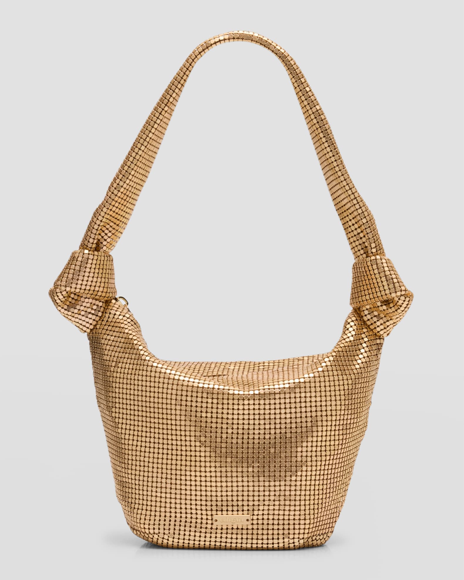 Cult Gaia Gia Metallic Stud Shoulder Bag | Neiman Marcus