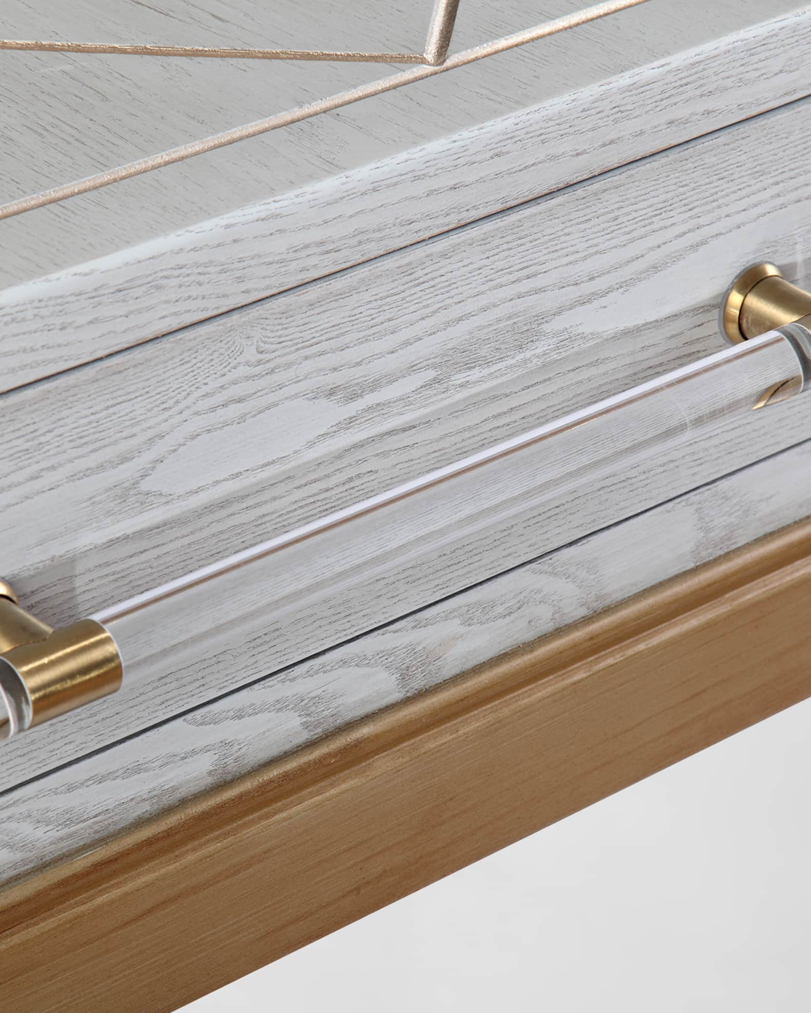 Katherine Noble by BMC Perrine Gray Console Table | Neiman Marcus