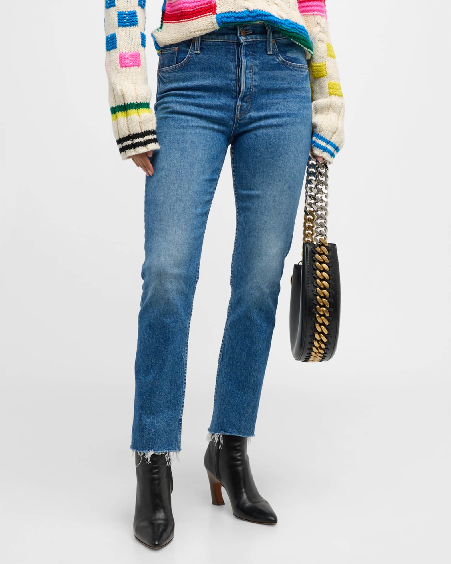 MOTHER The Tomcat Ankle Fray Jeans | Neiman Marcus