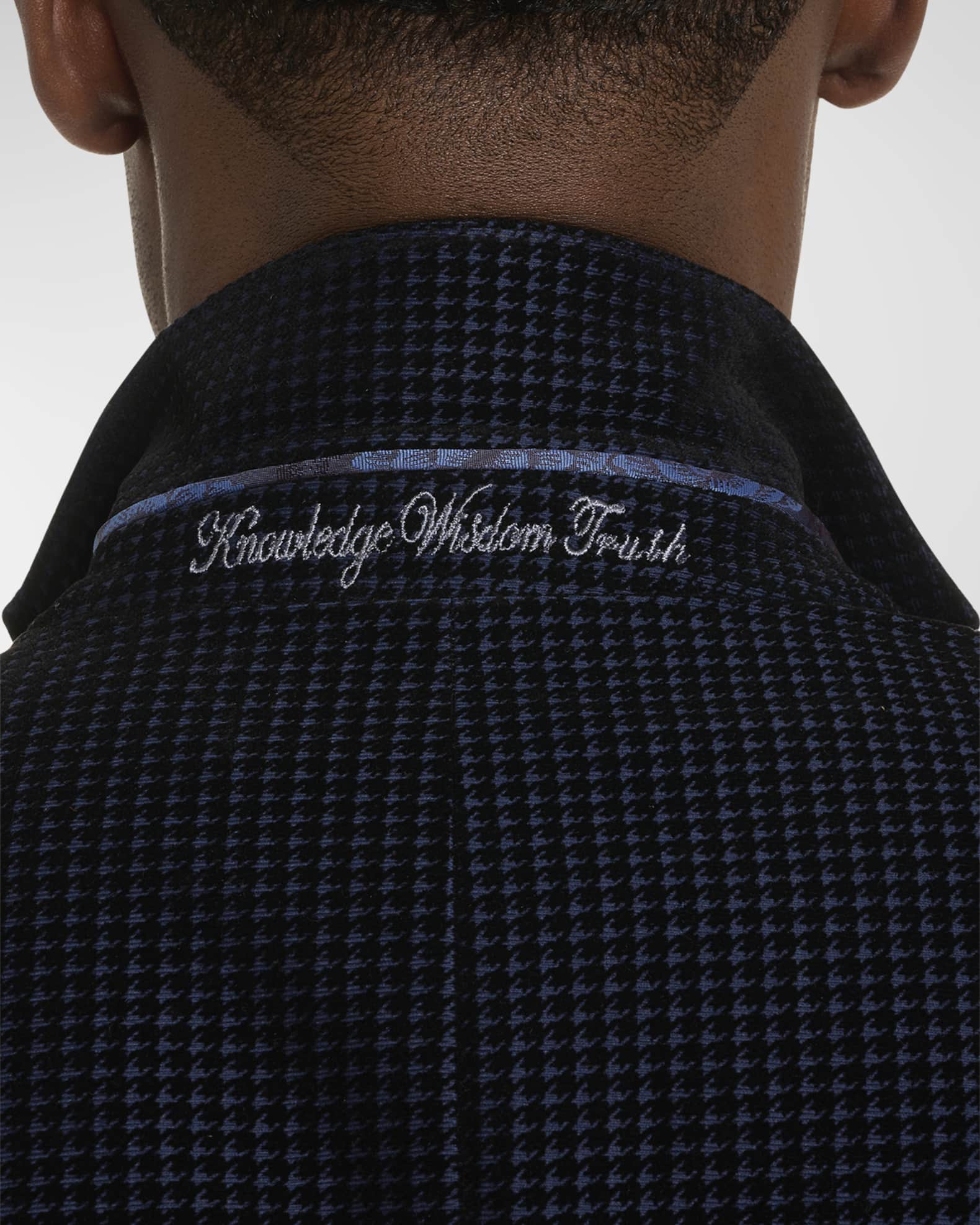 Robert Graham Men's Chianti Houndstooth Velvet Sport Coat | Neiman Marcus