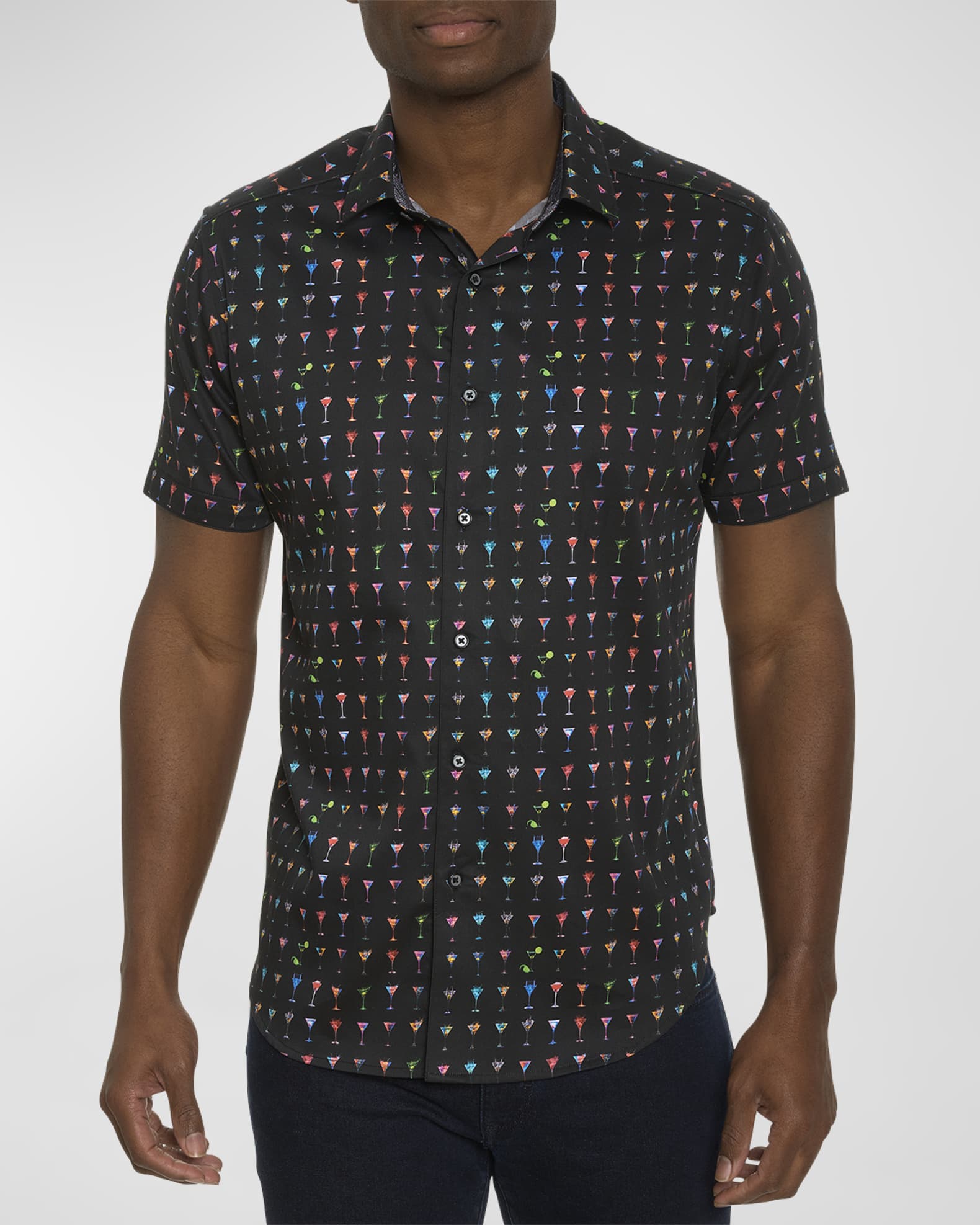 Robert Graham Men's The Martini Short-Sleeve Shirt | Neiman Marcus
