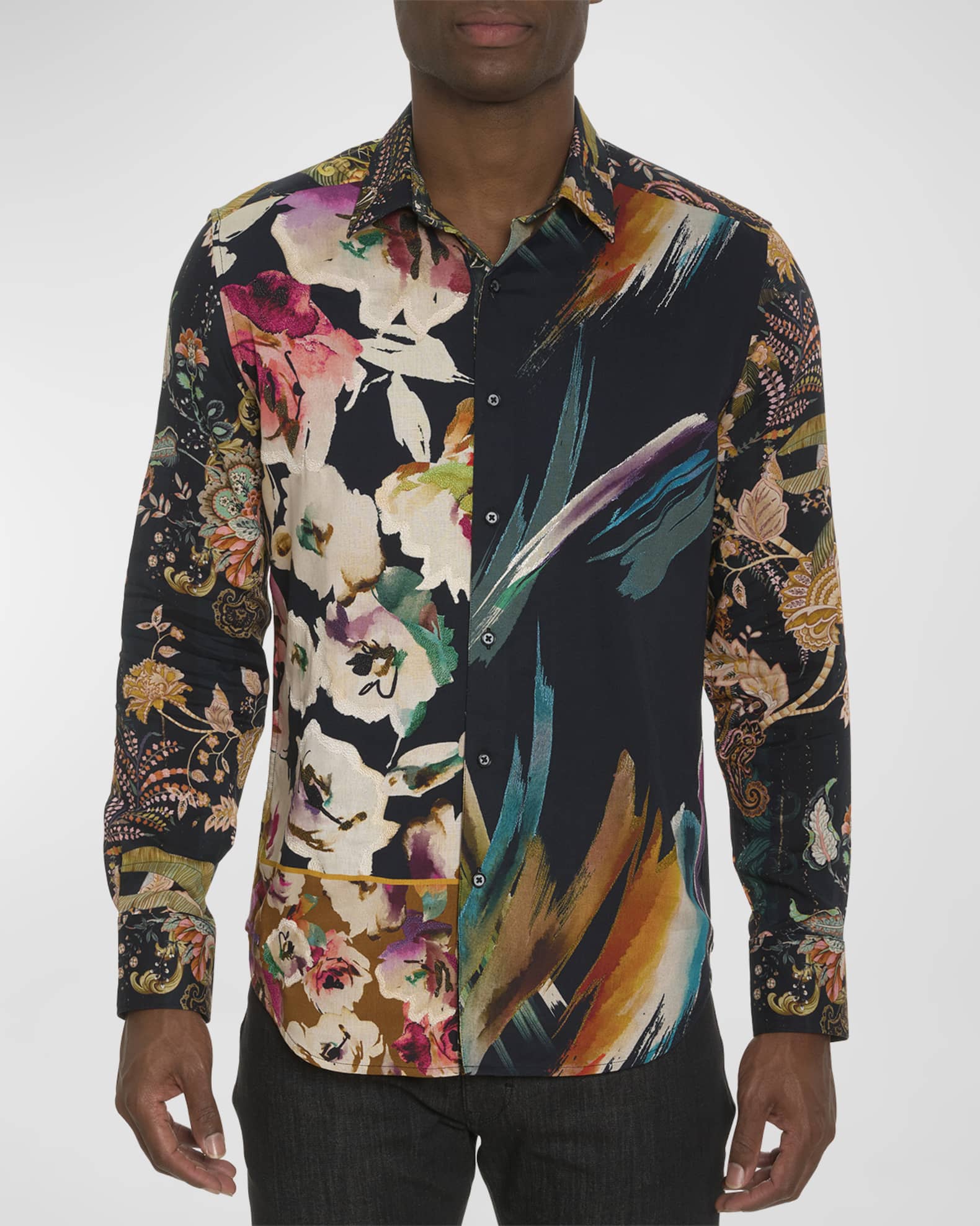 Robert Graham Men's Savoy Woven Sport Shirt | Neiman Marcus