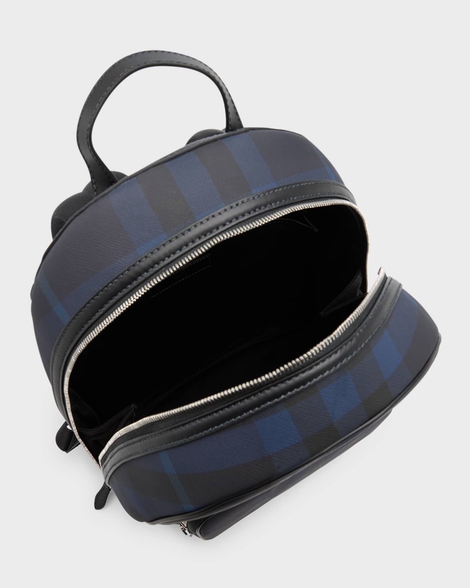 Burberry Men's Rocco Check Backpack | Neiman Marcus