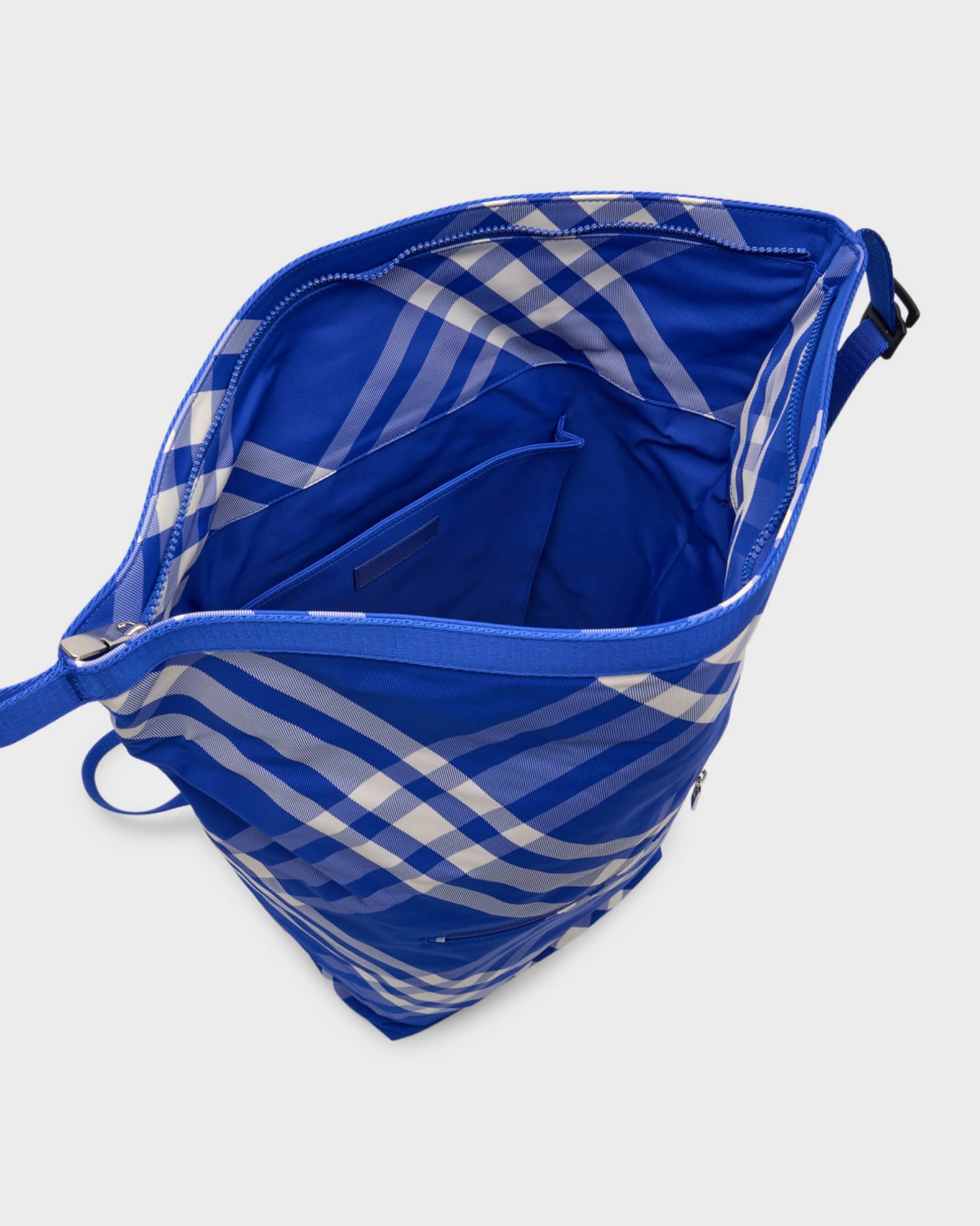 Burberry Men's Check Roll-Top Backpack | Neiman Marcus