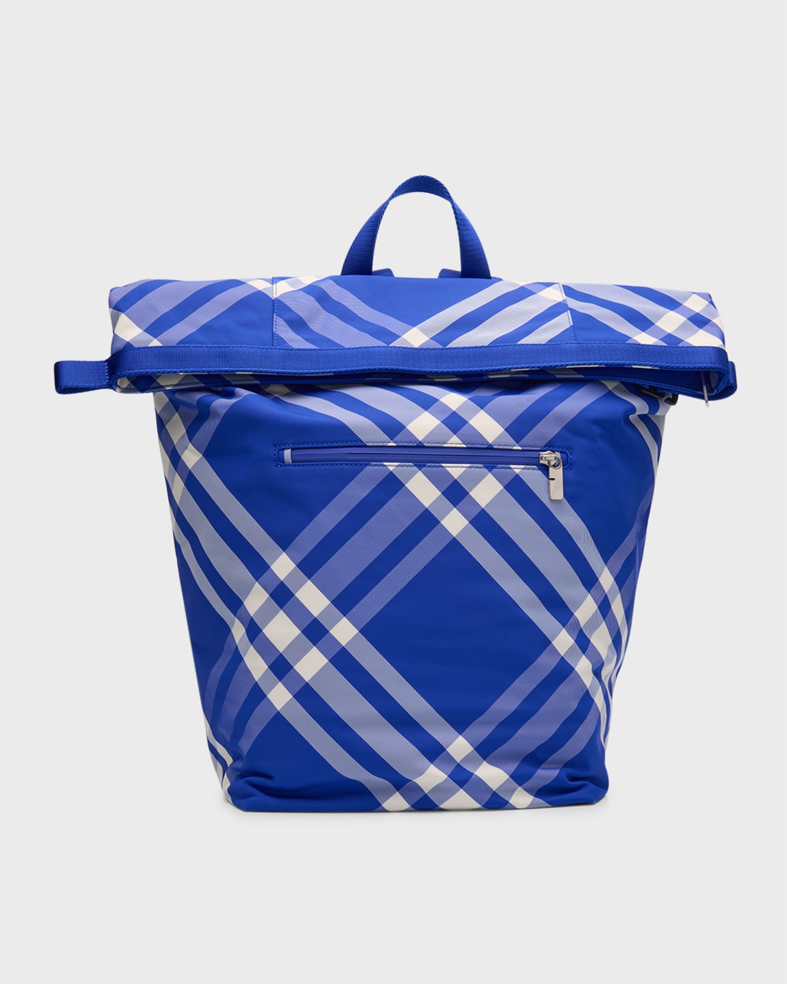 Burberry Men's Check Roll-Top Backpack | Neiman Marcus