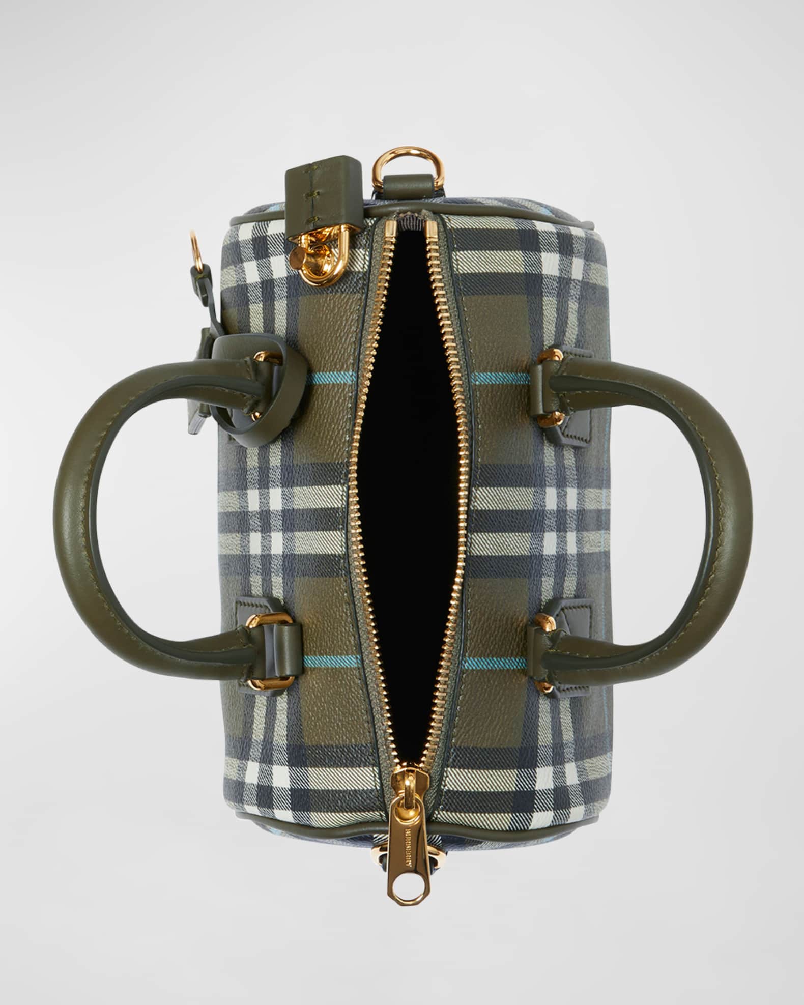 Burberry Check Bowling Top-Handle Ba | Neiman Marcus