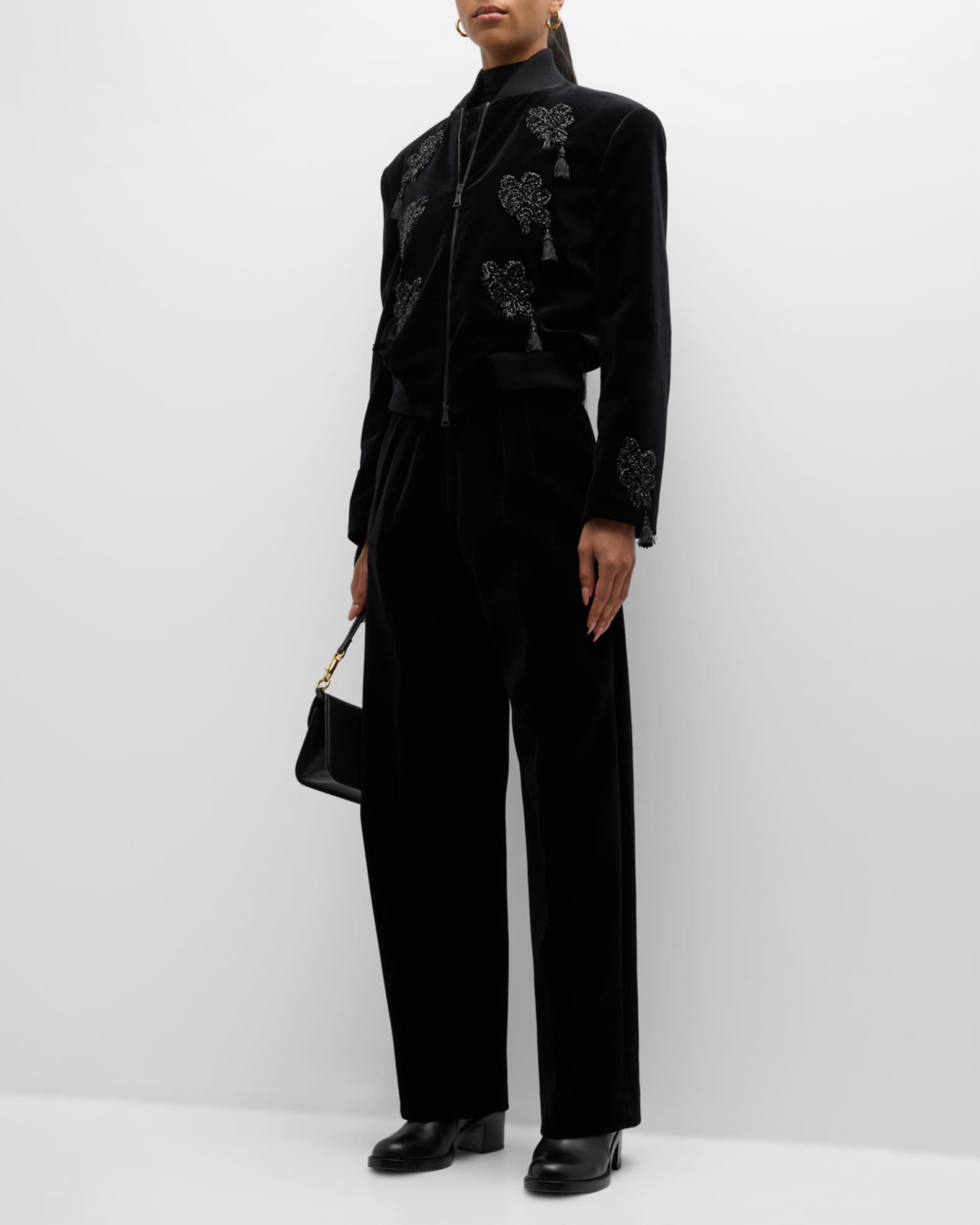 Max Mara Musette Embroidered Short Jacket | Neiman Marcus