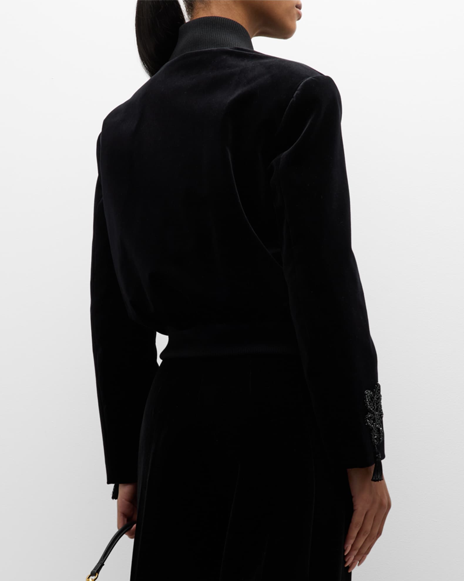 Max Mara Musette Embroidered Short Jacket | Neiman Marcus