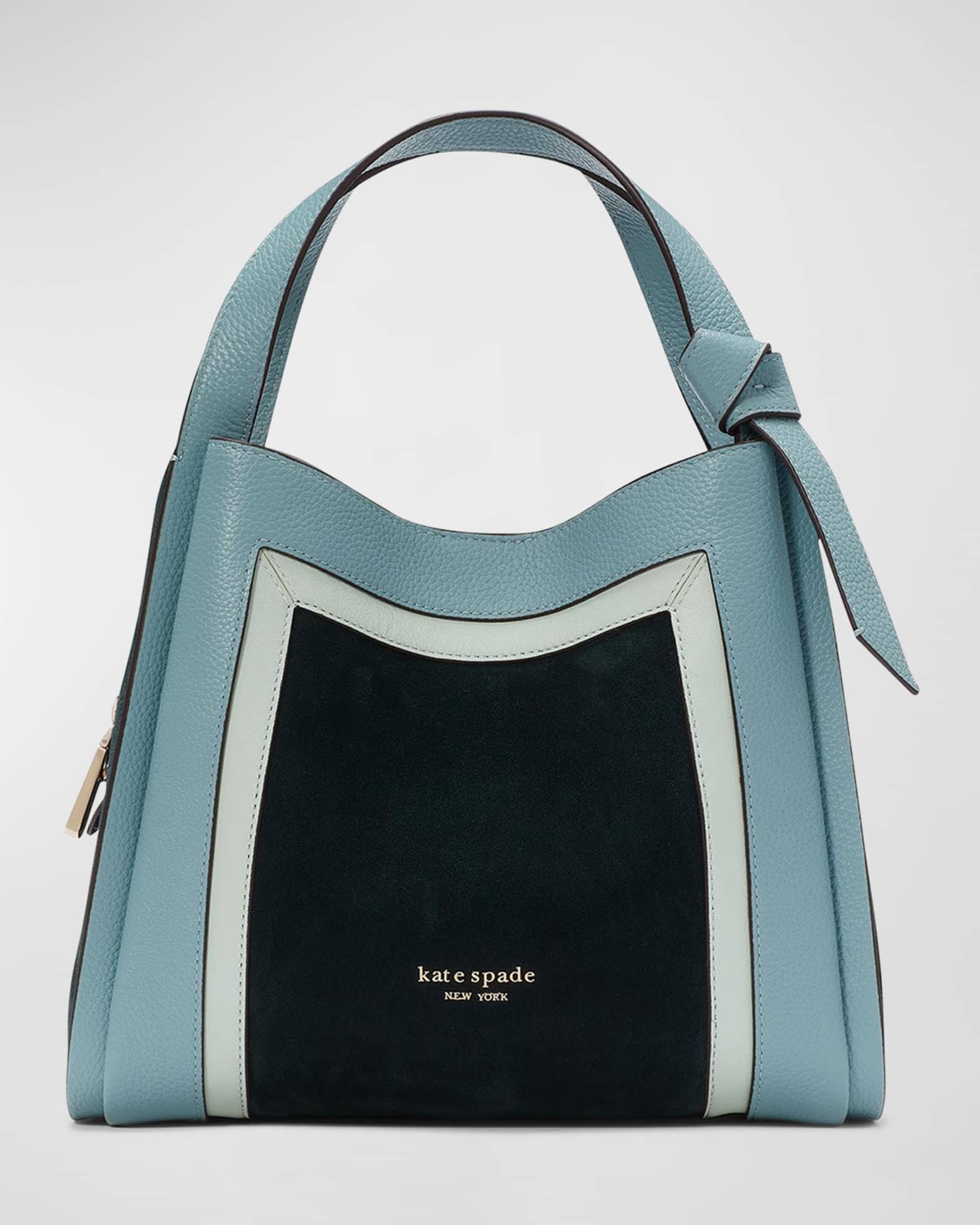 kate spade new york knott medium colorblock mix leather crossbody tote ...