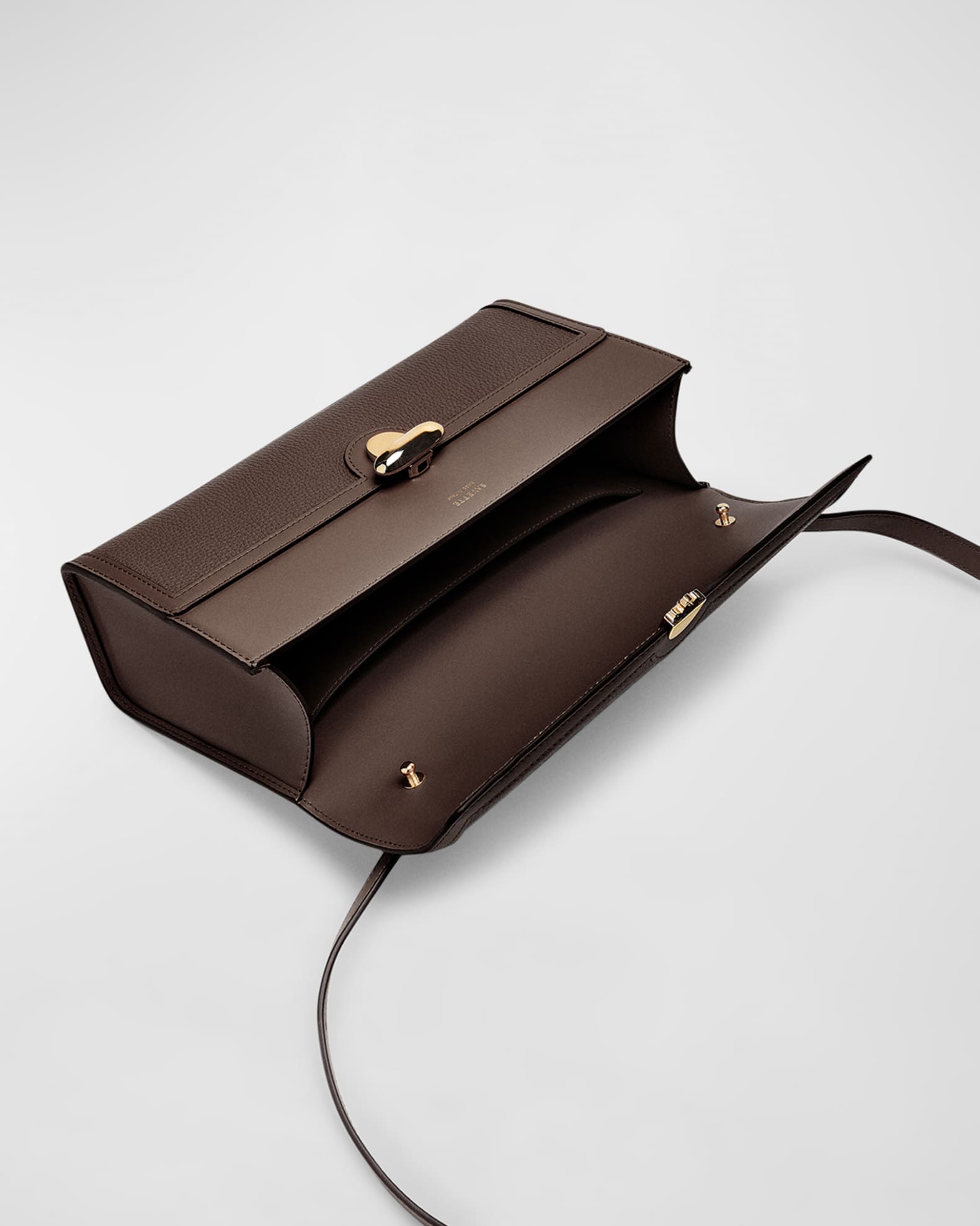 Savette The Symmetry Pochette Leather Top-Handle Bag | Neiman Marcus