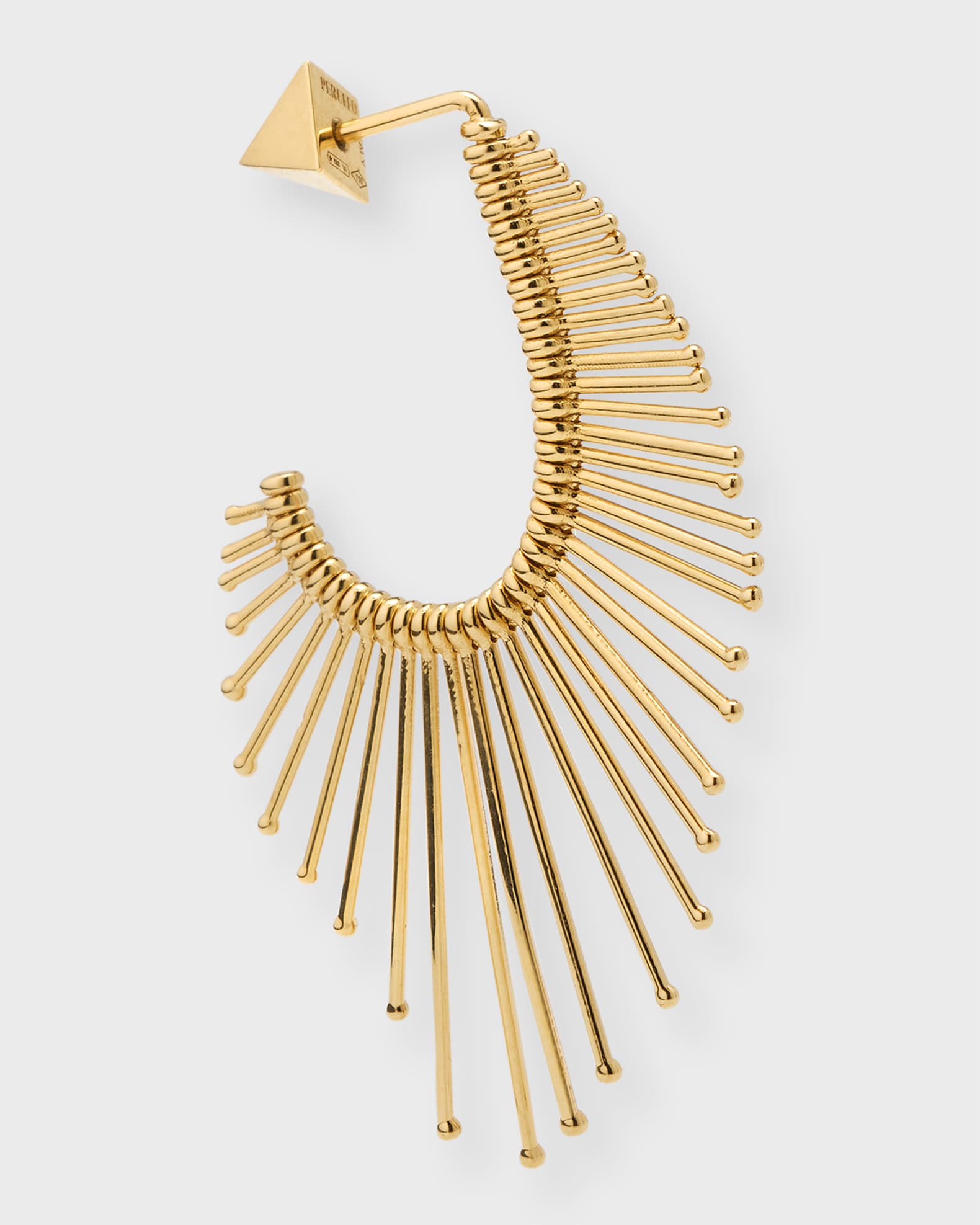 Peruffo 18K Yellow Gold Slide Pendant Midi Earring | Neiman Marcus