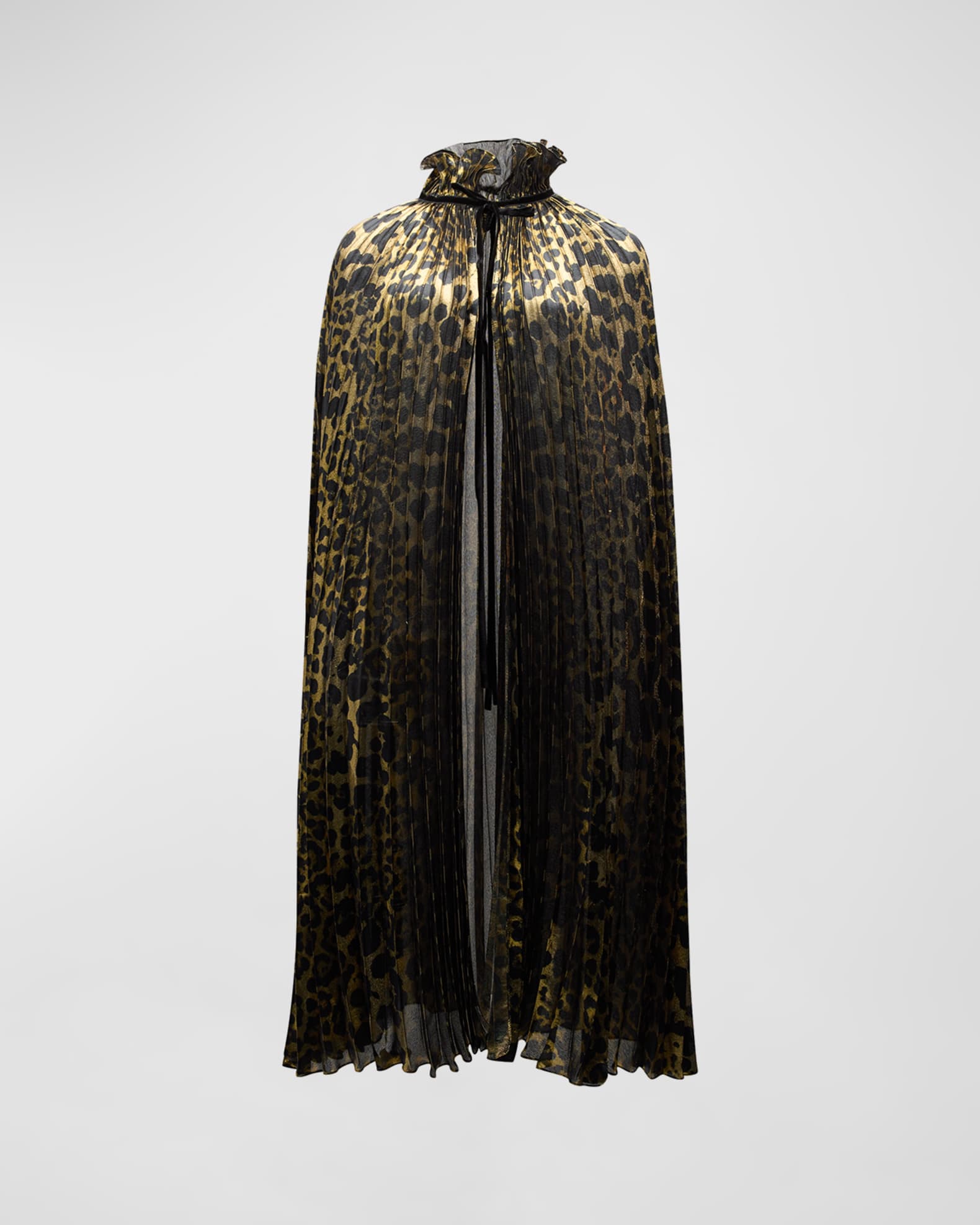 Pleated Metallic Leopard-Print Collection | Neiman Marcus