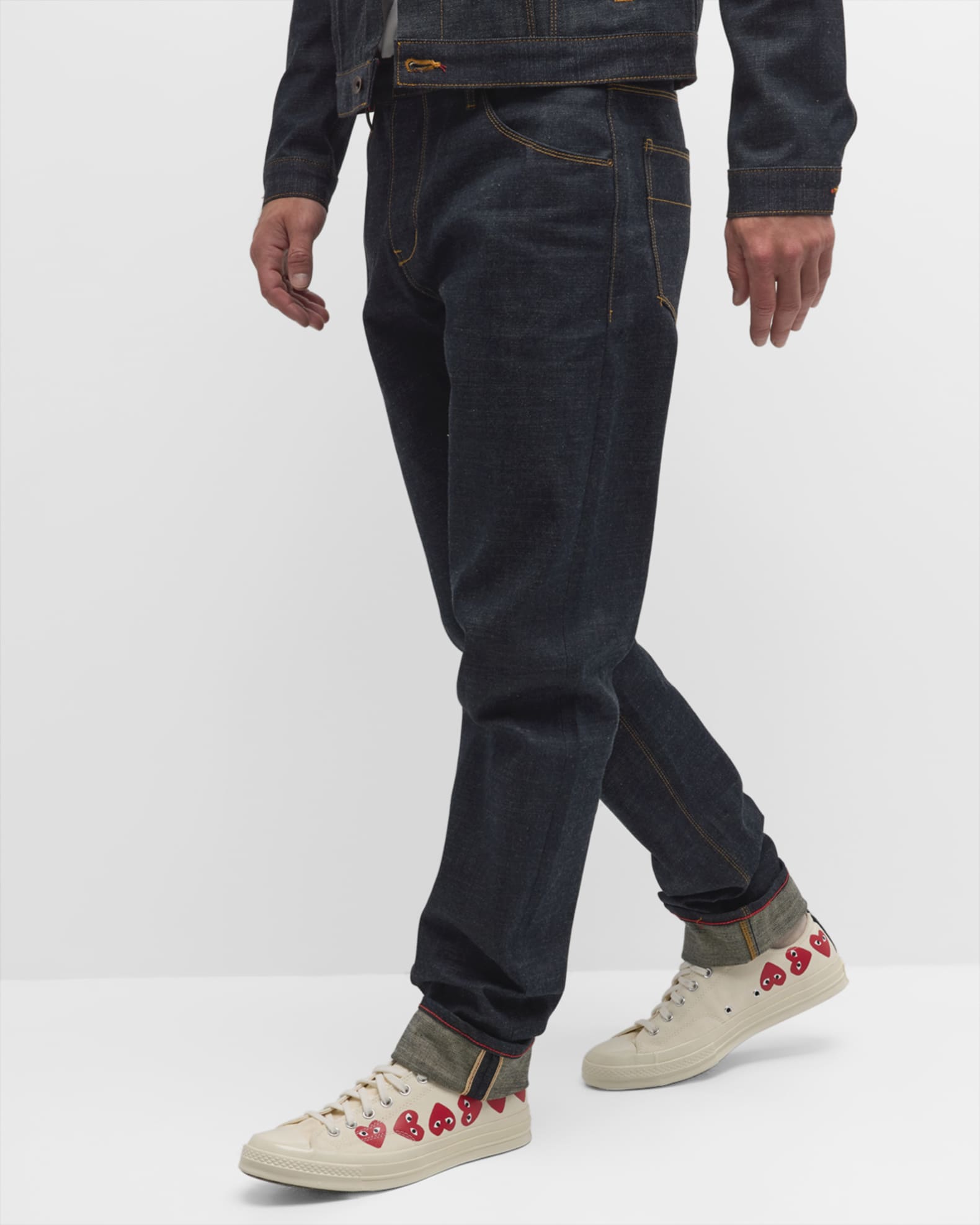 Raleigh Workshop Men's Graham Selvedge Raw Jeans | Neiman Marcus