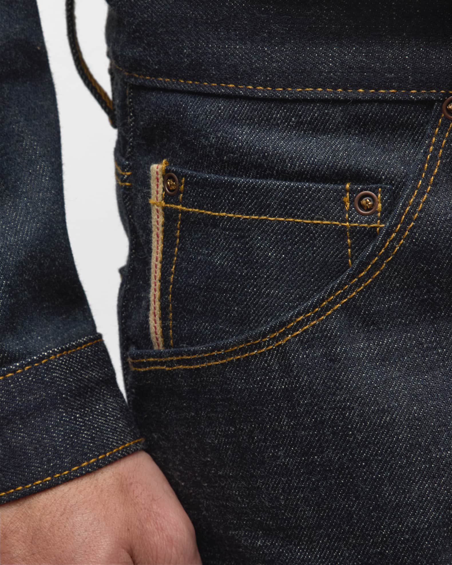 Raleigh Workshop Men's Graham Selvedge Raw Jeans | Neiman Marcus