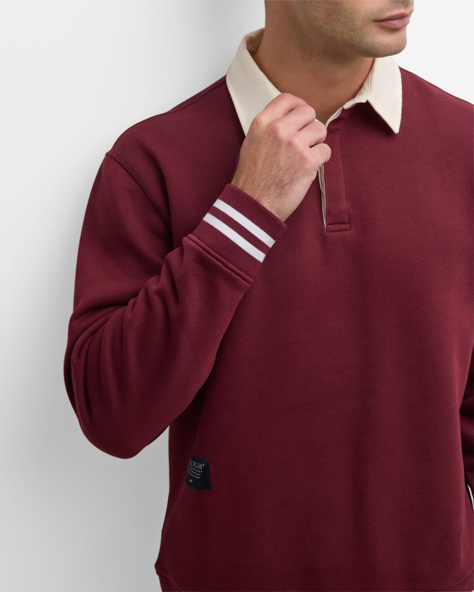 Raleigh Workshop Men's Cotton Rugby Sweatshirt | Neiman Marcus