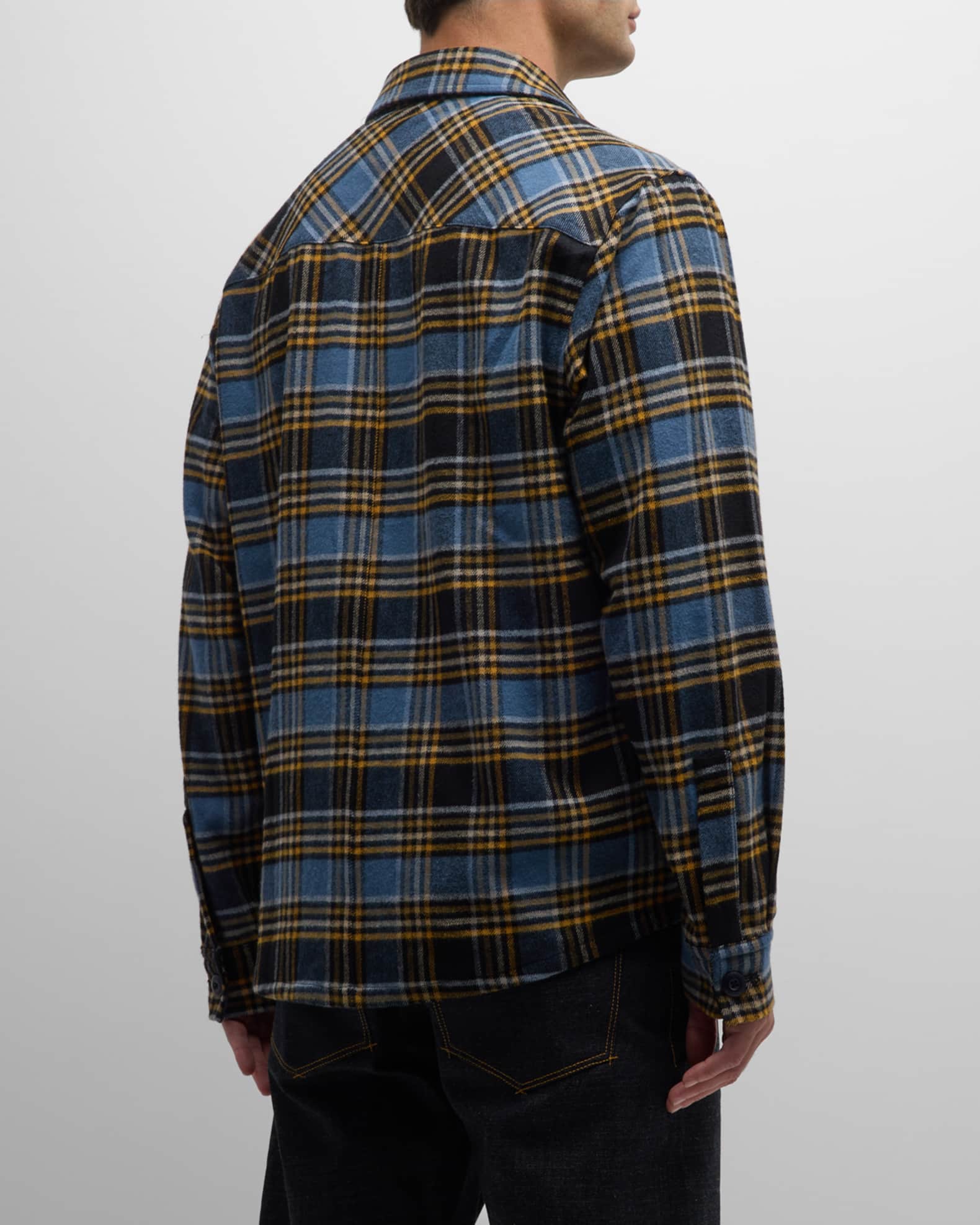 Raleigh Workshop Men's Plaid Flannel Work Shirt | Neiman Marcus