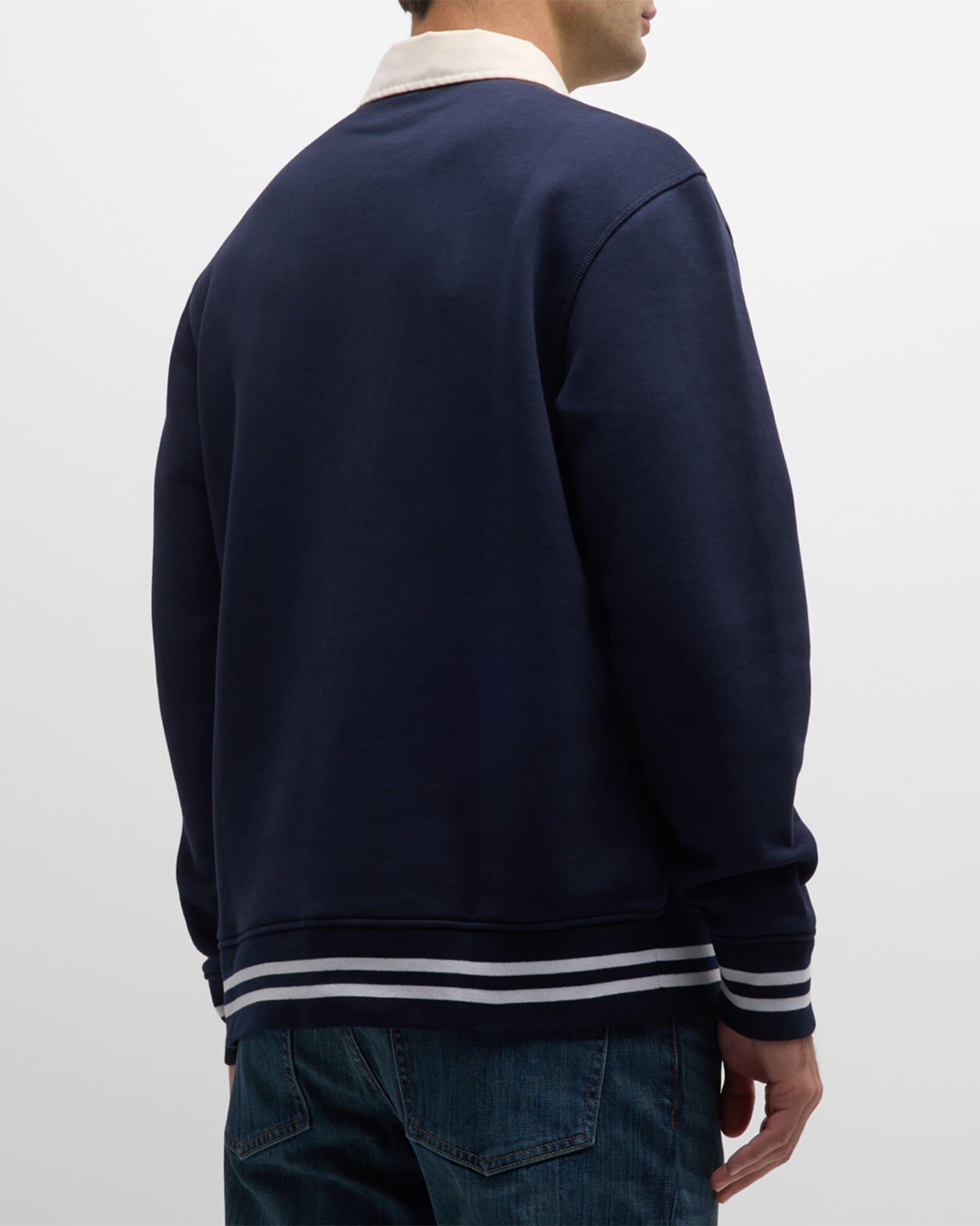 Raleigh Workshop Men's Cotton Rugby Sweatshirt | Neiman Marcus