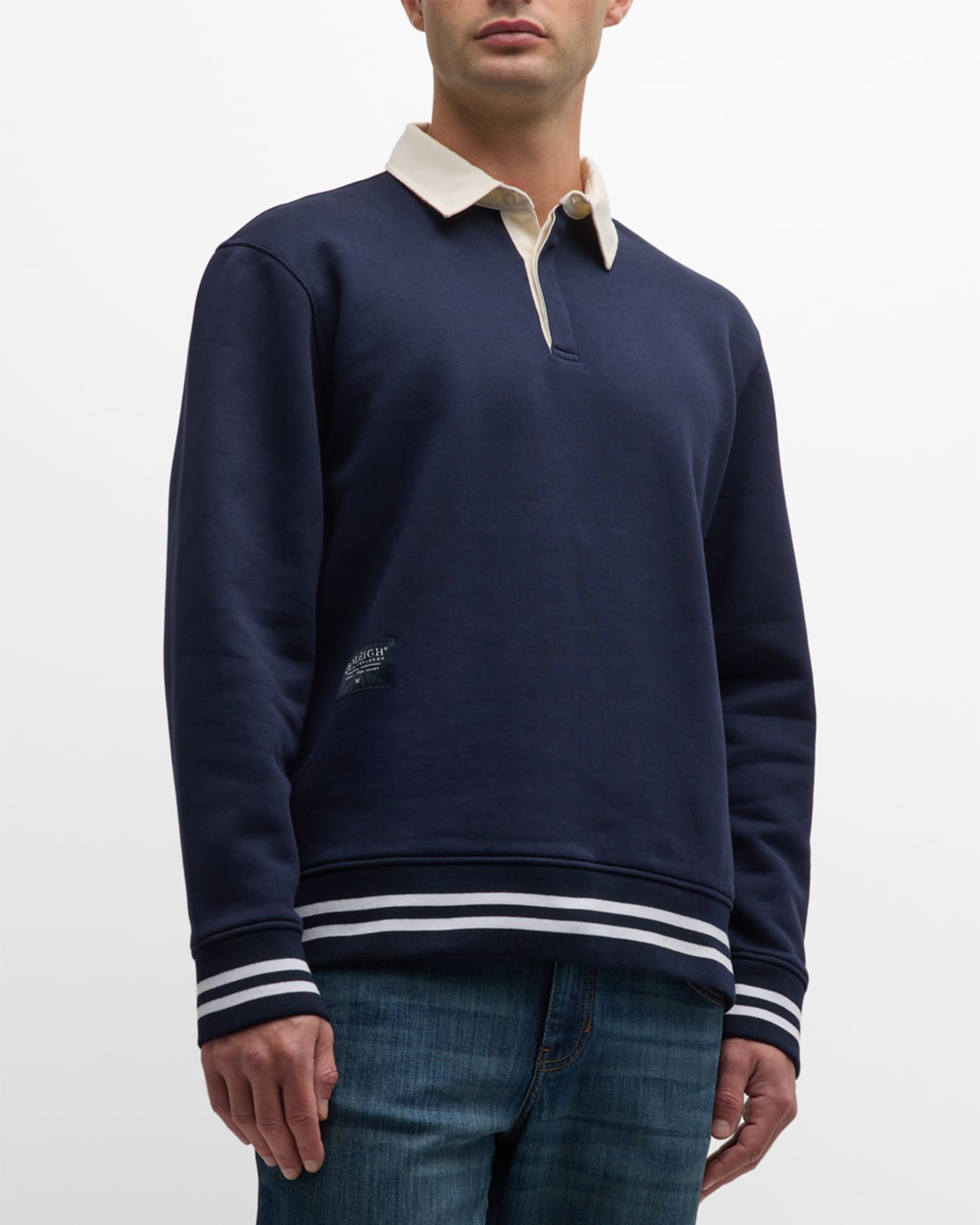 Raleigh Workshop Men's Cotton Rugby Sweatshirt | Neiman Marcus