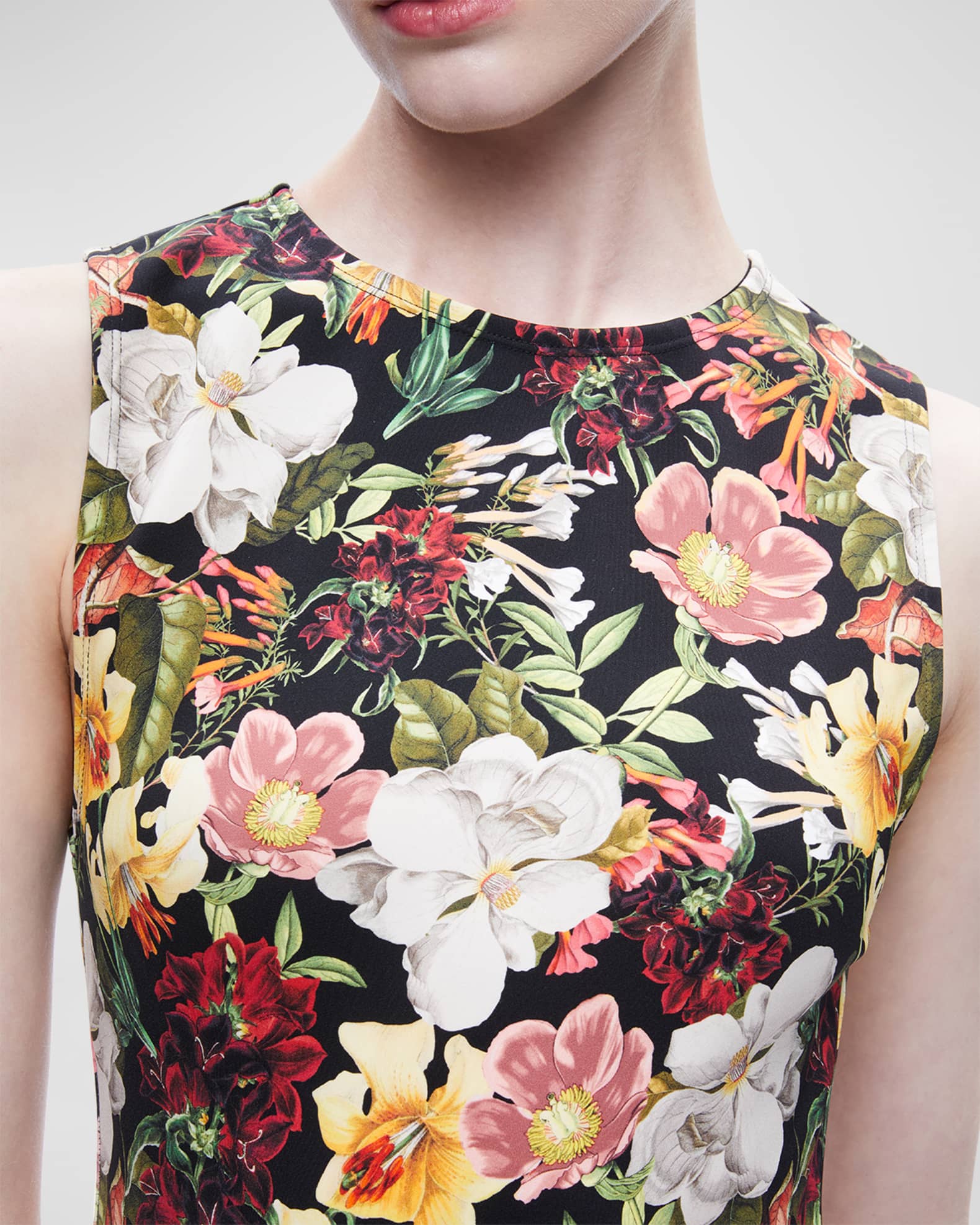 Alice + Olivia Wynell Sleeveless Fitted Mini Dress | Neiman Marcus