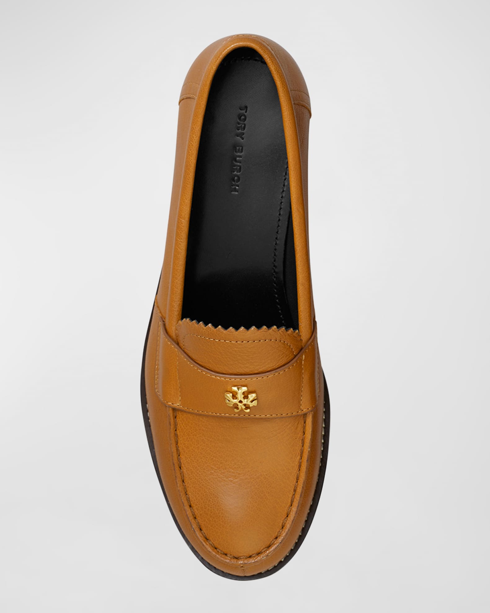Tory Burch Perri Leather Mini Medallion Loafers | Neiman Marcus