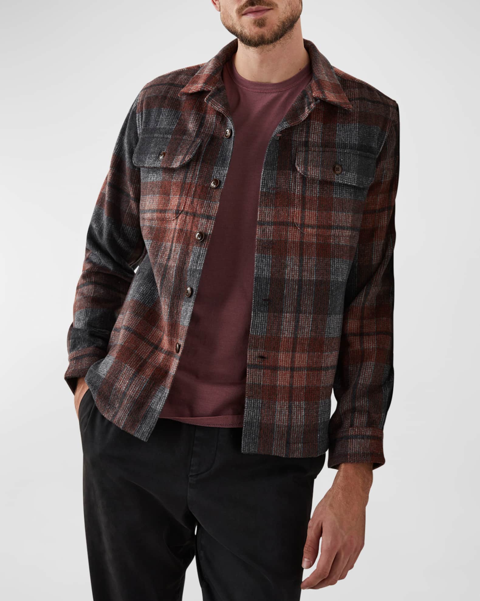 Rails Men's Viggo Plaid Overshirt | Neiman Marcus