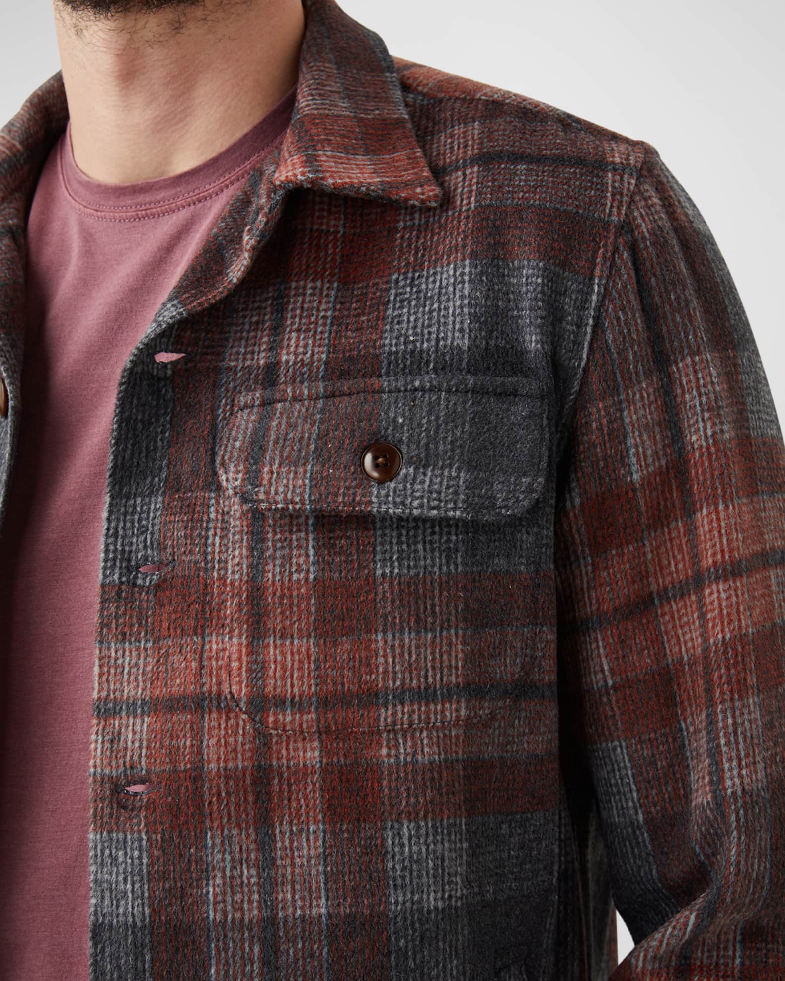 Rails Men's Viggo Plaid Overshirt | Neiman Marcus