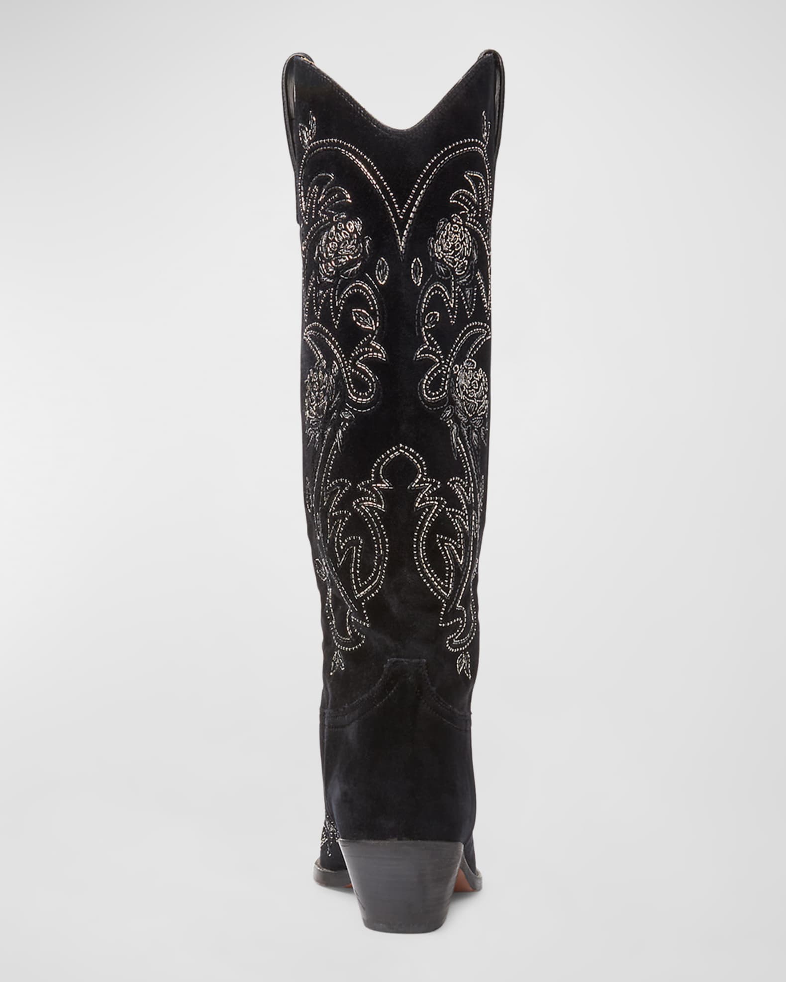 Ralph Lauren Collection Jaelynne Beaded Velvet Cowboy Boots | Neiman Marcus