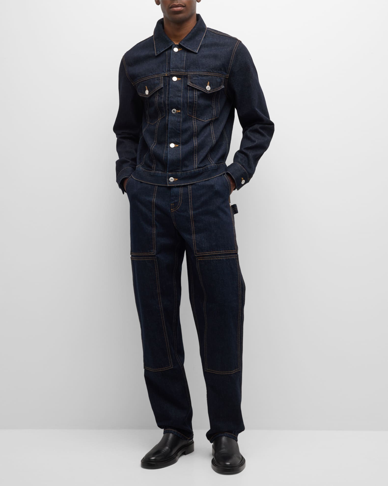Helmut Lang Men's Denim Trucker Jacket | Neiman Marcus