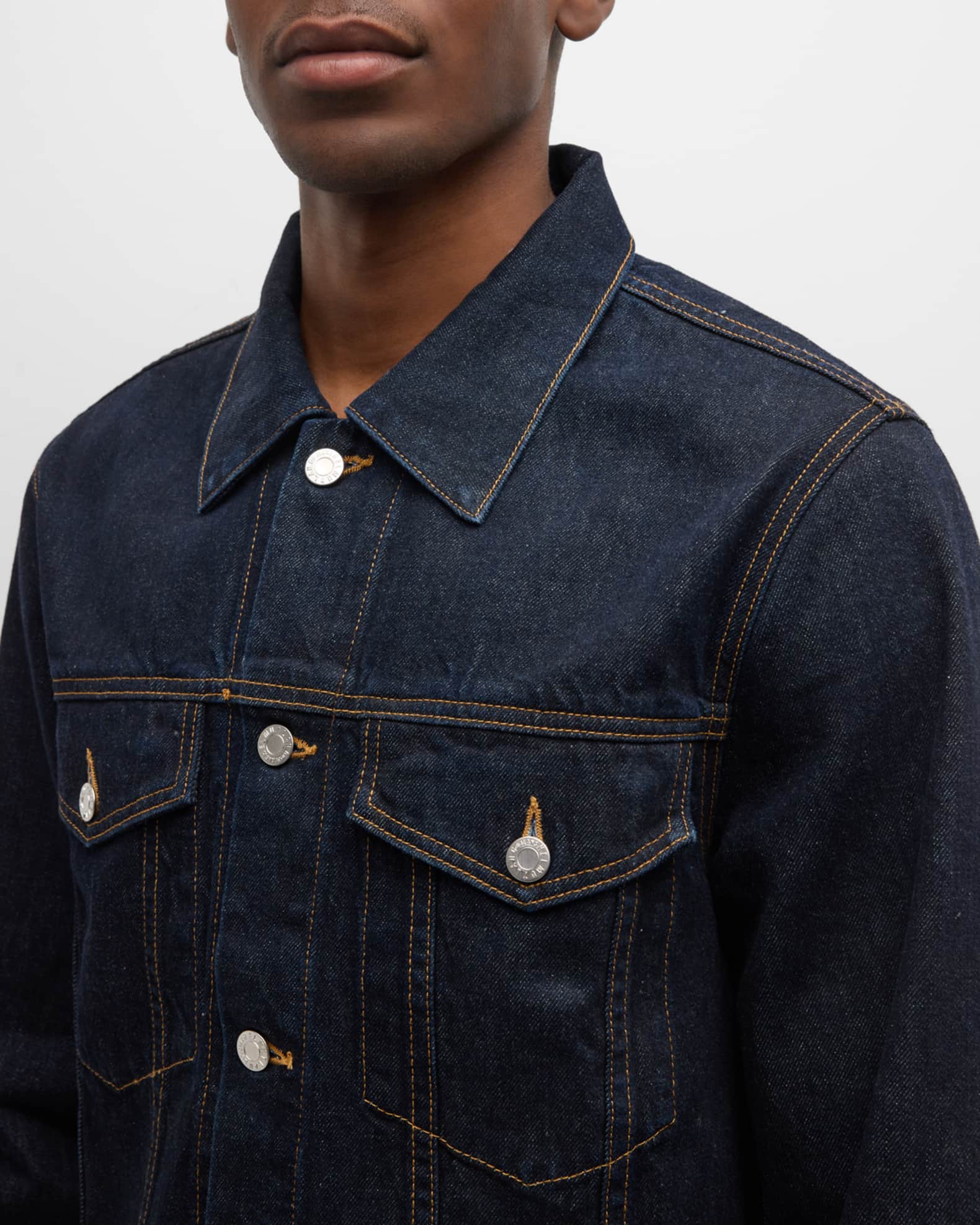 Helmut Lang Men's Denim Trucker Jacket | Neiman Marcus