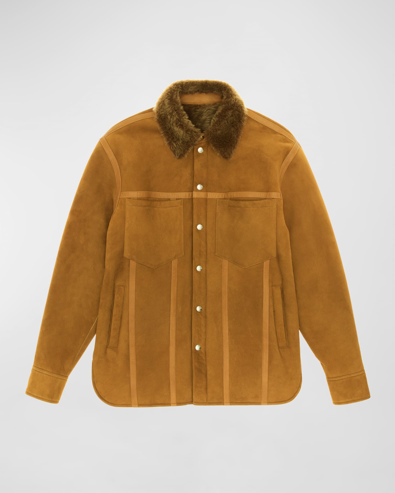 Helmut Lang Men's Shearling Utility Jacket | Neiman Marcus