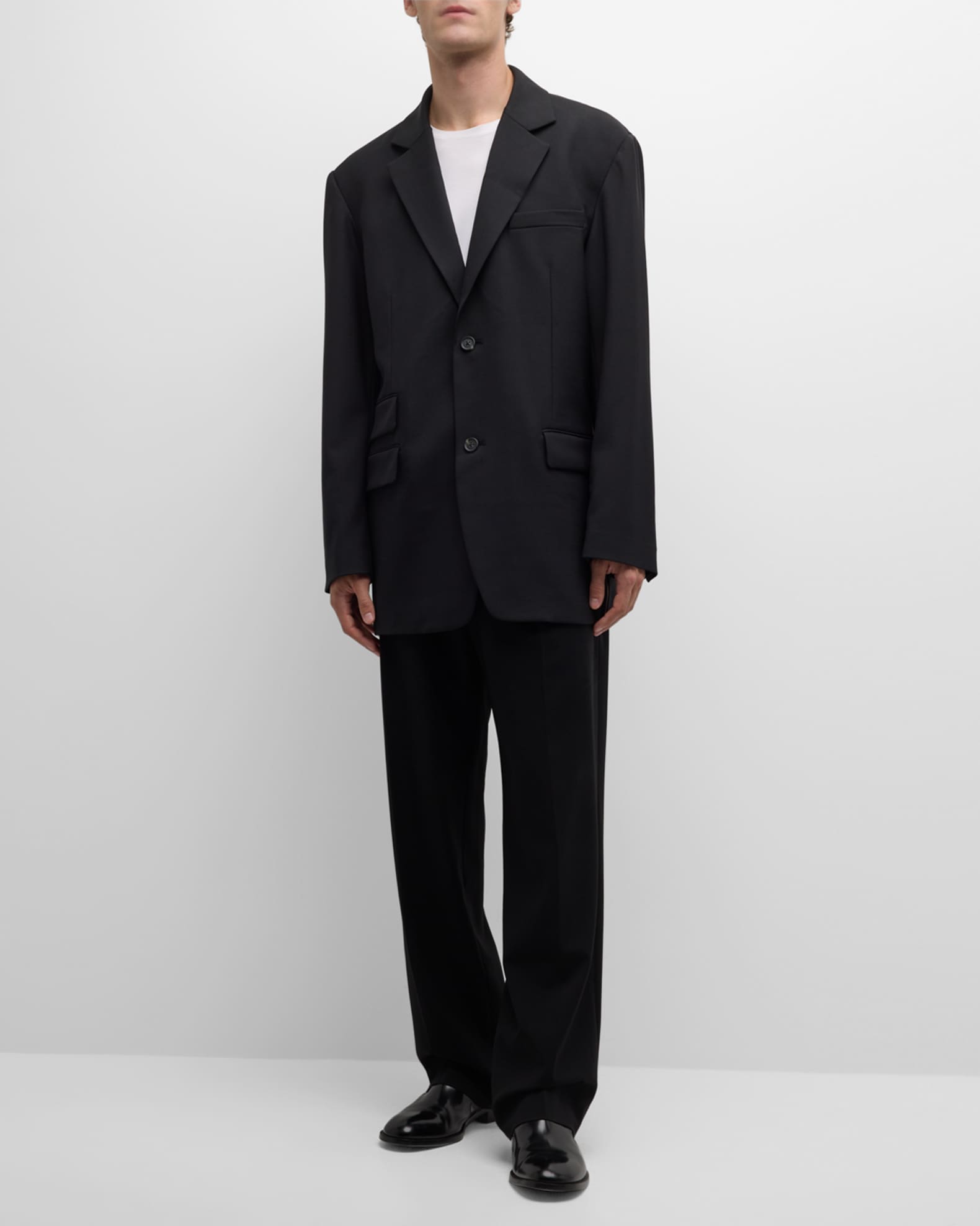 Helmut Lang Men's Oversized Wool-Blend Blazer | Neiman Marcus