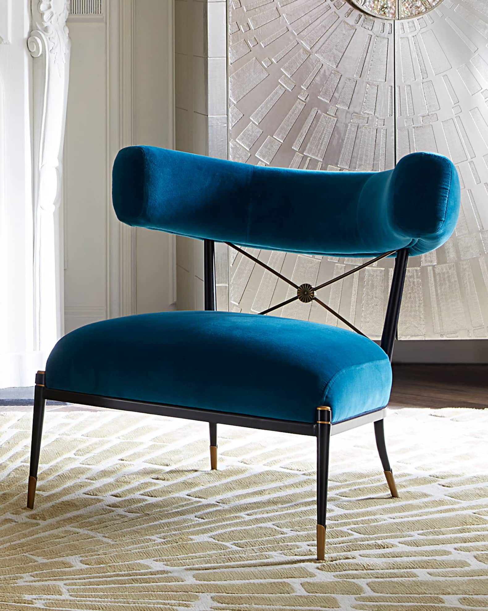 Jonathan Adler Rider Klismos Lounge Chair | Neiman Marcus