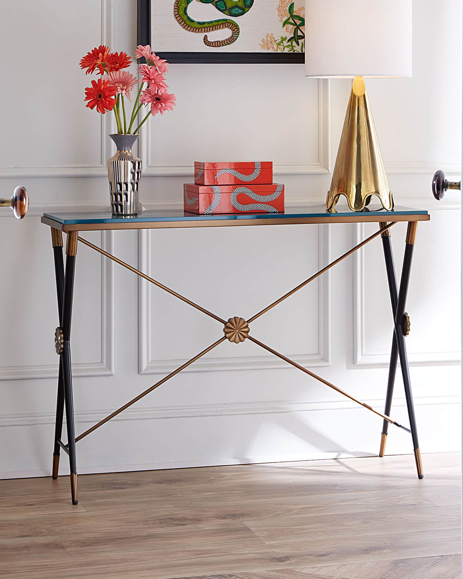Jonathan Adler Rider Marble-Top Console | Neiman Marcus