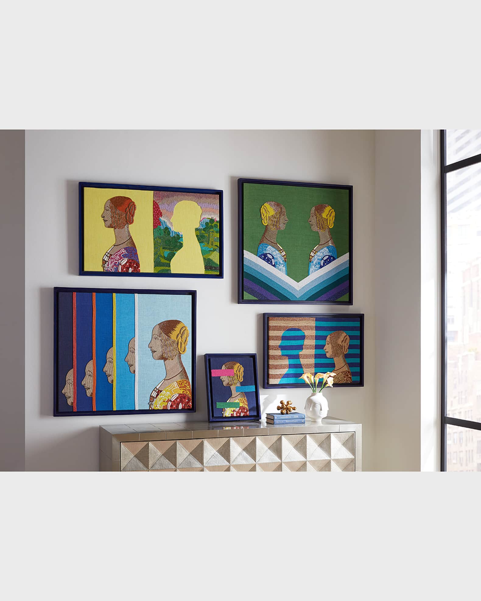 Jonathan Adler Renaissance Reflection Beaded Wall Art | Neiman Marcus