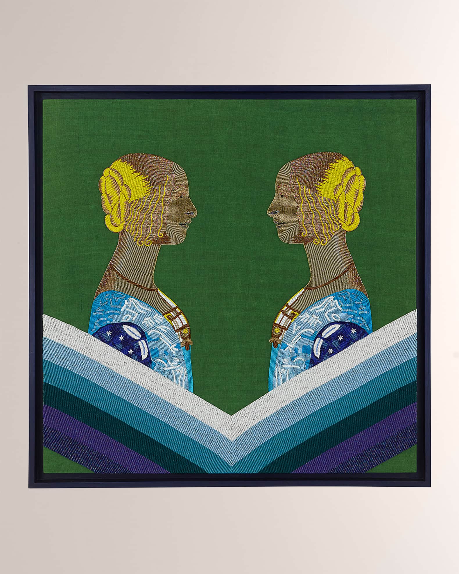 Jonathan Adler Renaissance Reflection Beaded Wall Art | Neiman Marcus