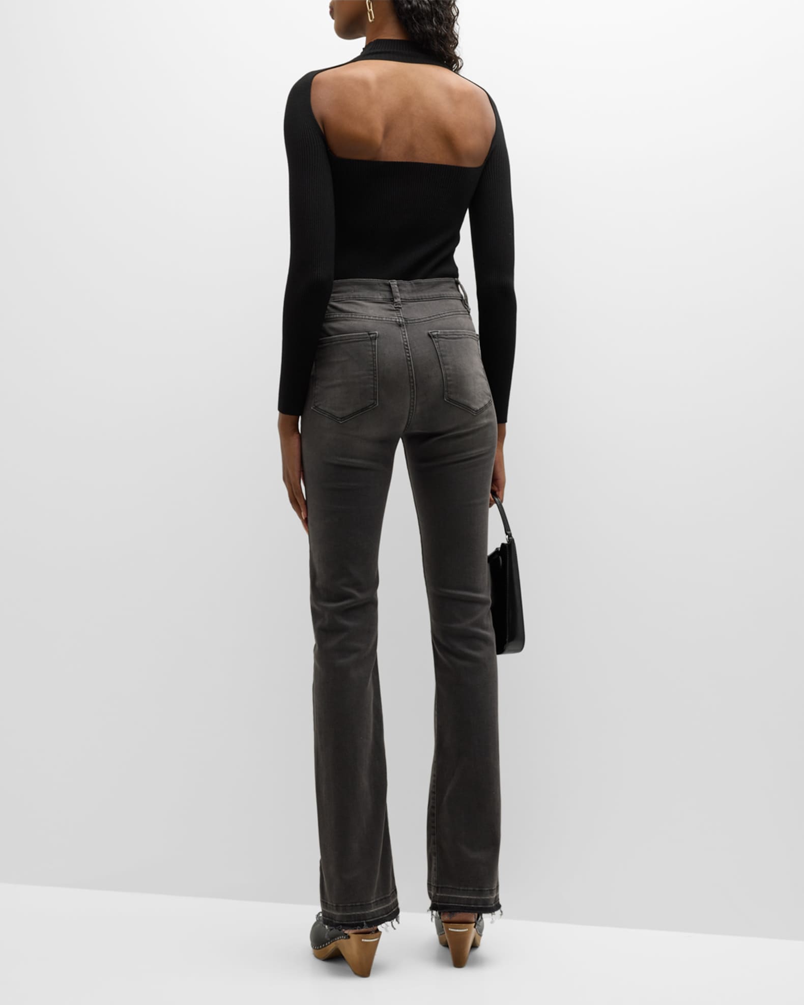 FRAME Le Super High Mini Bootcut Jeans | Neiman Marcus