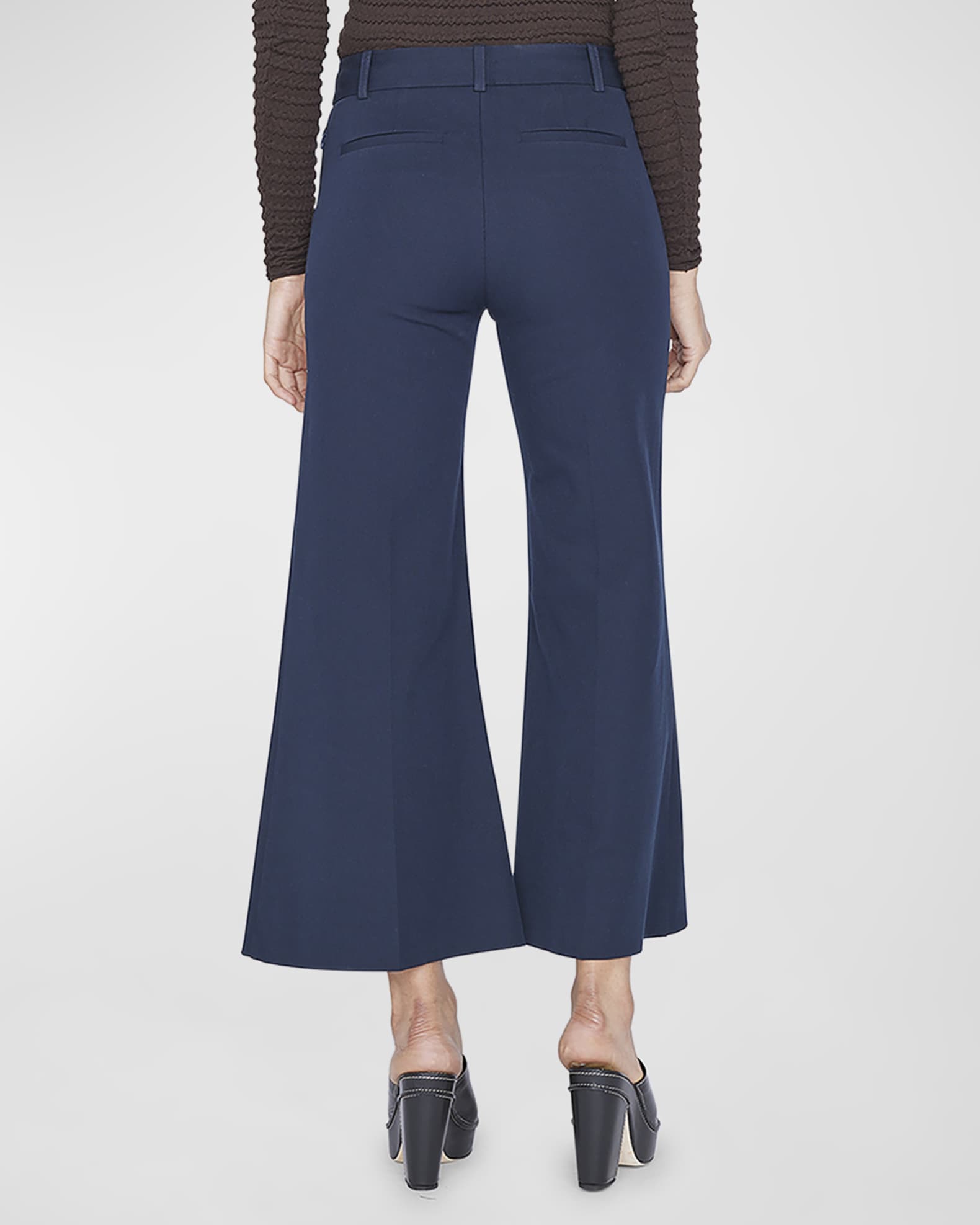 FRAME Le Crop Palazzo Trousers | Neiman Marcus