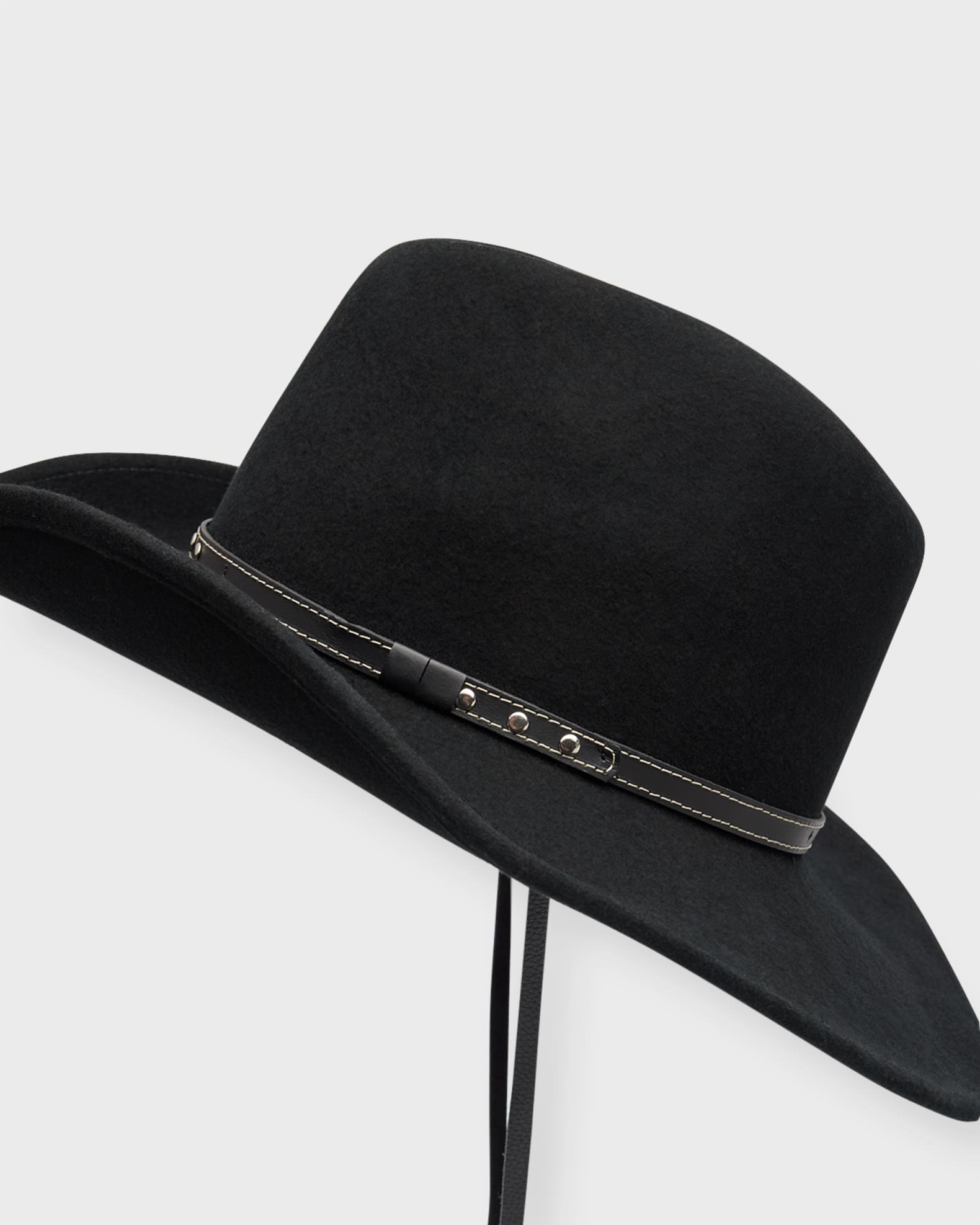 Sensi Studio Western Cowboy Felt Large-Brim Hat | Neiman Marcus