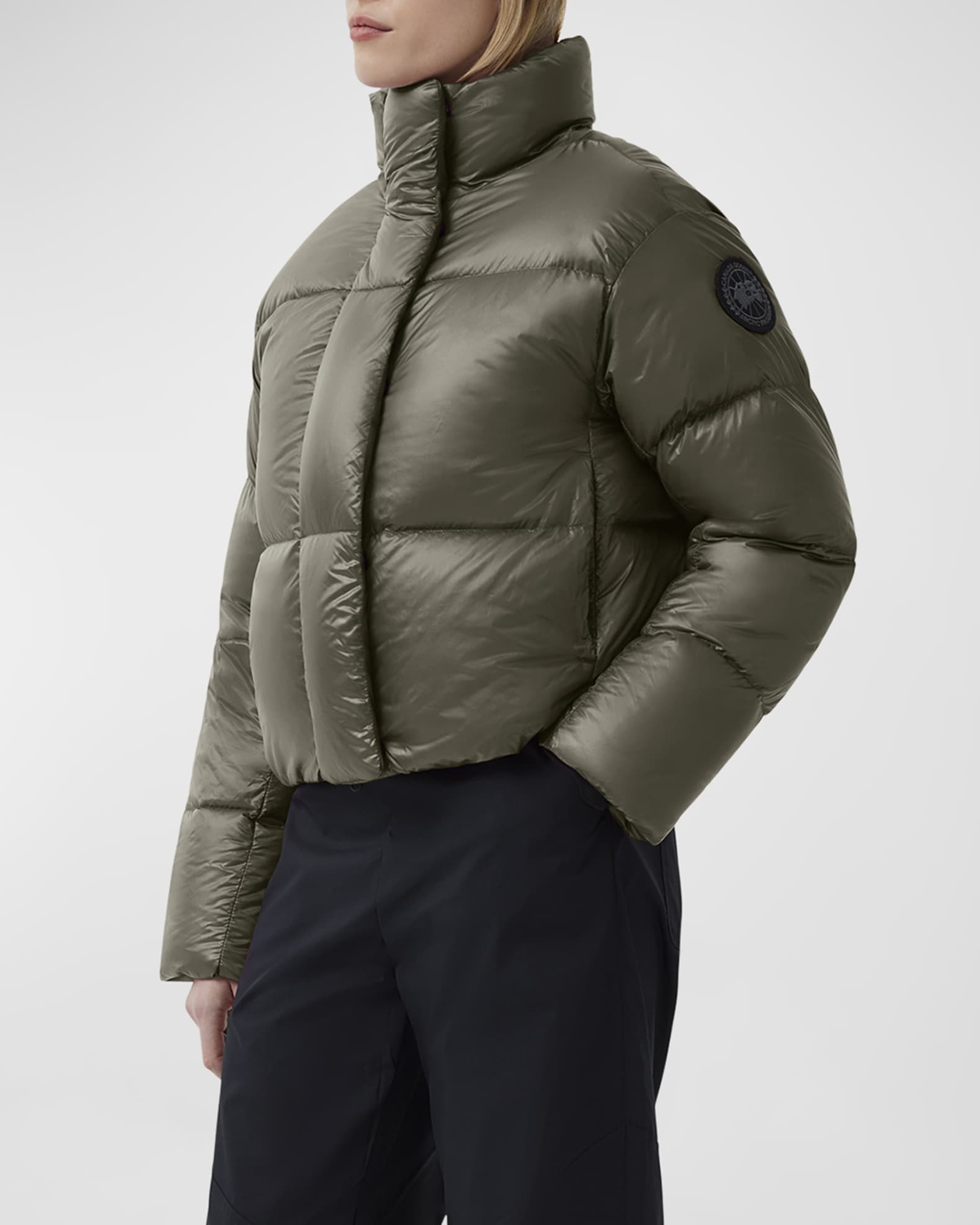 Canada Goose Cypress Cropped Puffer Black Label | Neiman Marcus