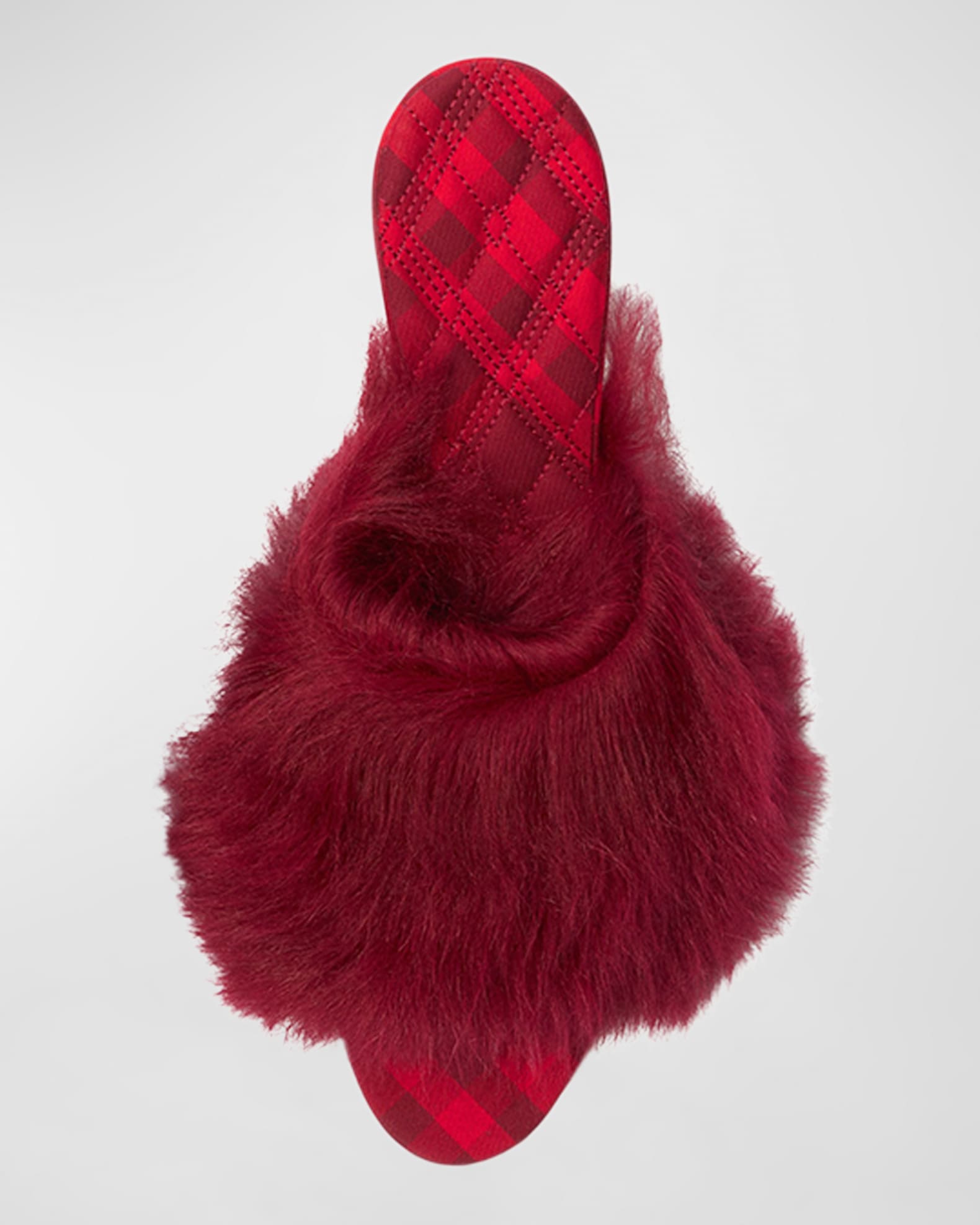 Burberry Minnie Shearling Stiletto Mule Sandals | Neiman Marcus