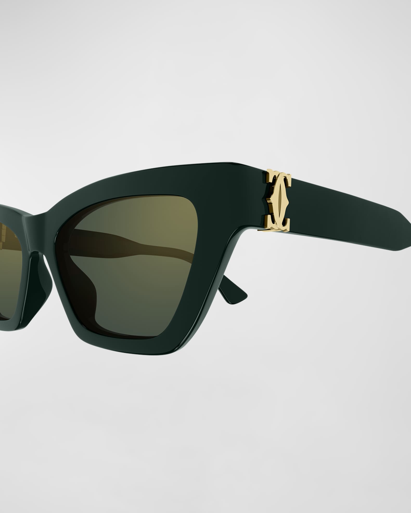 Cartier Logo Acetate Cat-Eye Sunglasses | Neiman Marcus