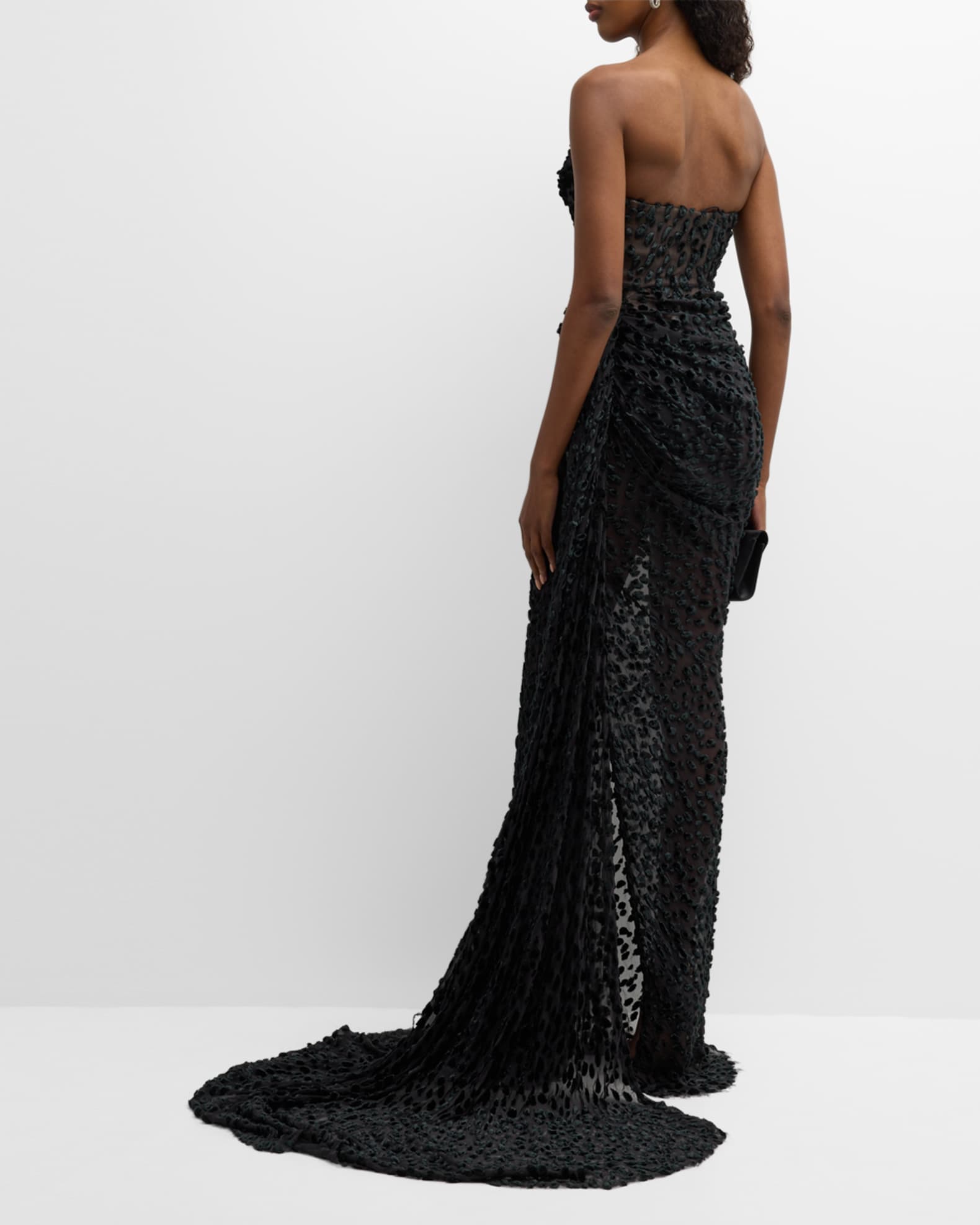 Jason Wu Collection Velvet Dot Devor Strapless Gown | Neiman Marcus