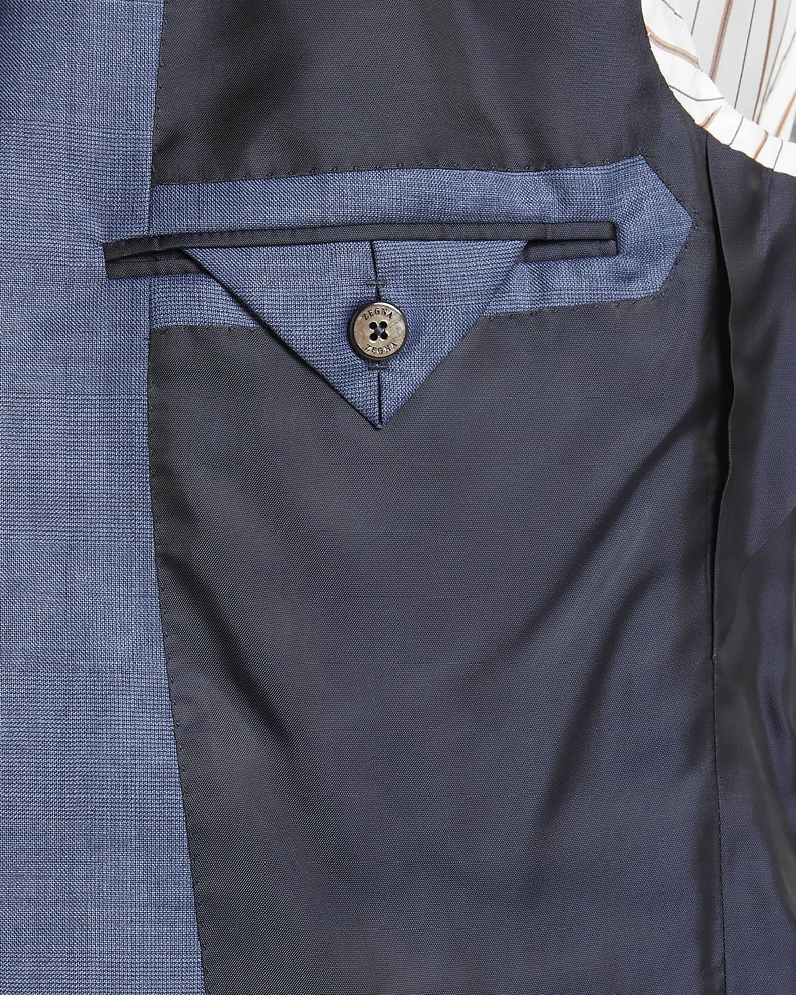 ZEGNA Men's Plaid Trofeo Wool Suit | Neiman Marcus