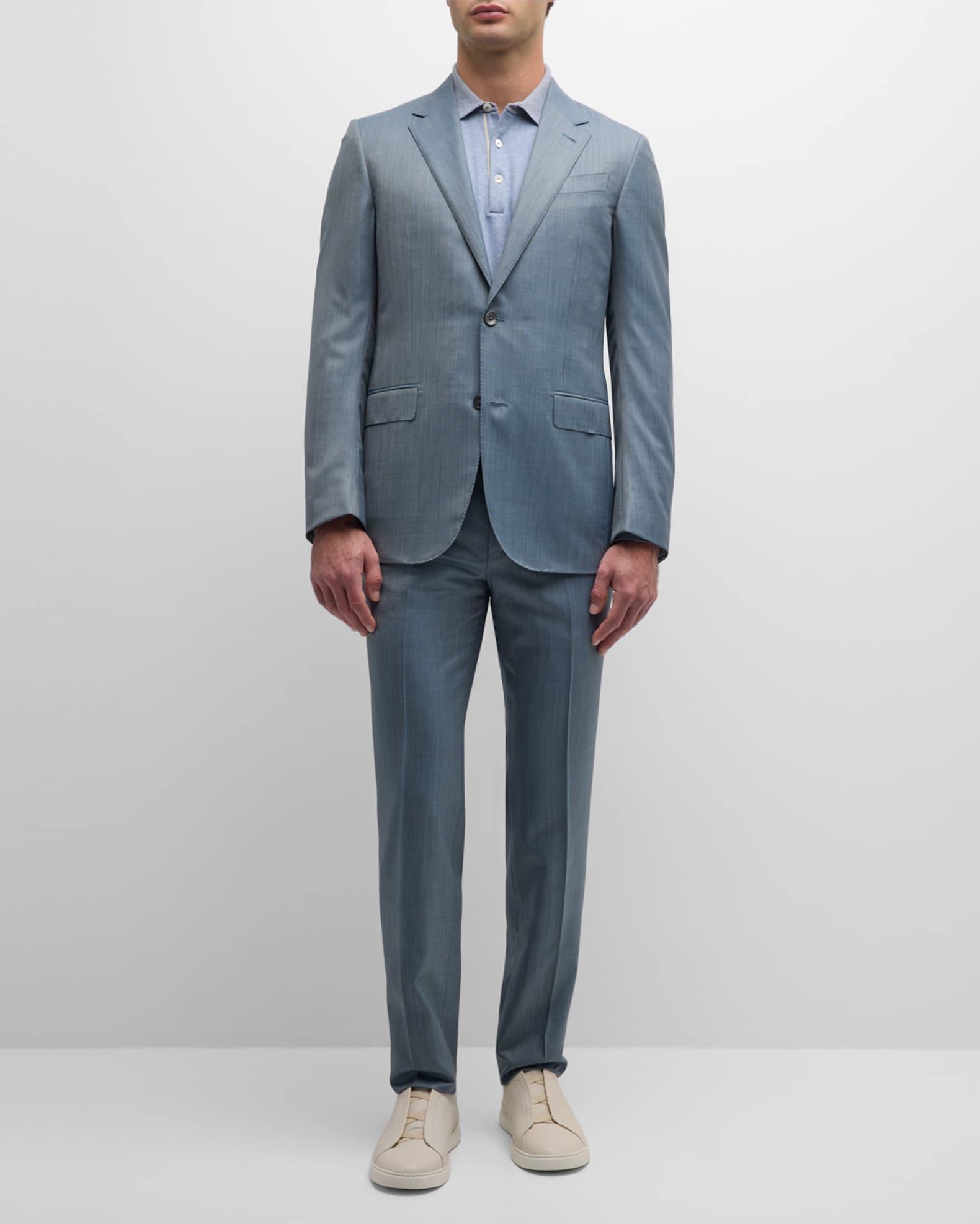 ZEGNA Men's Plaid Trofeo Wool Suit | Neiman Marcus