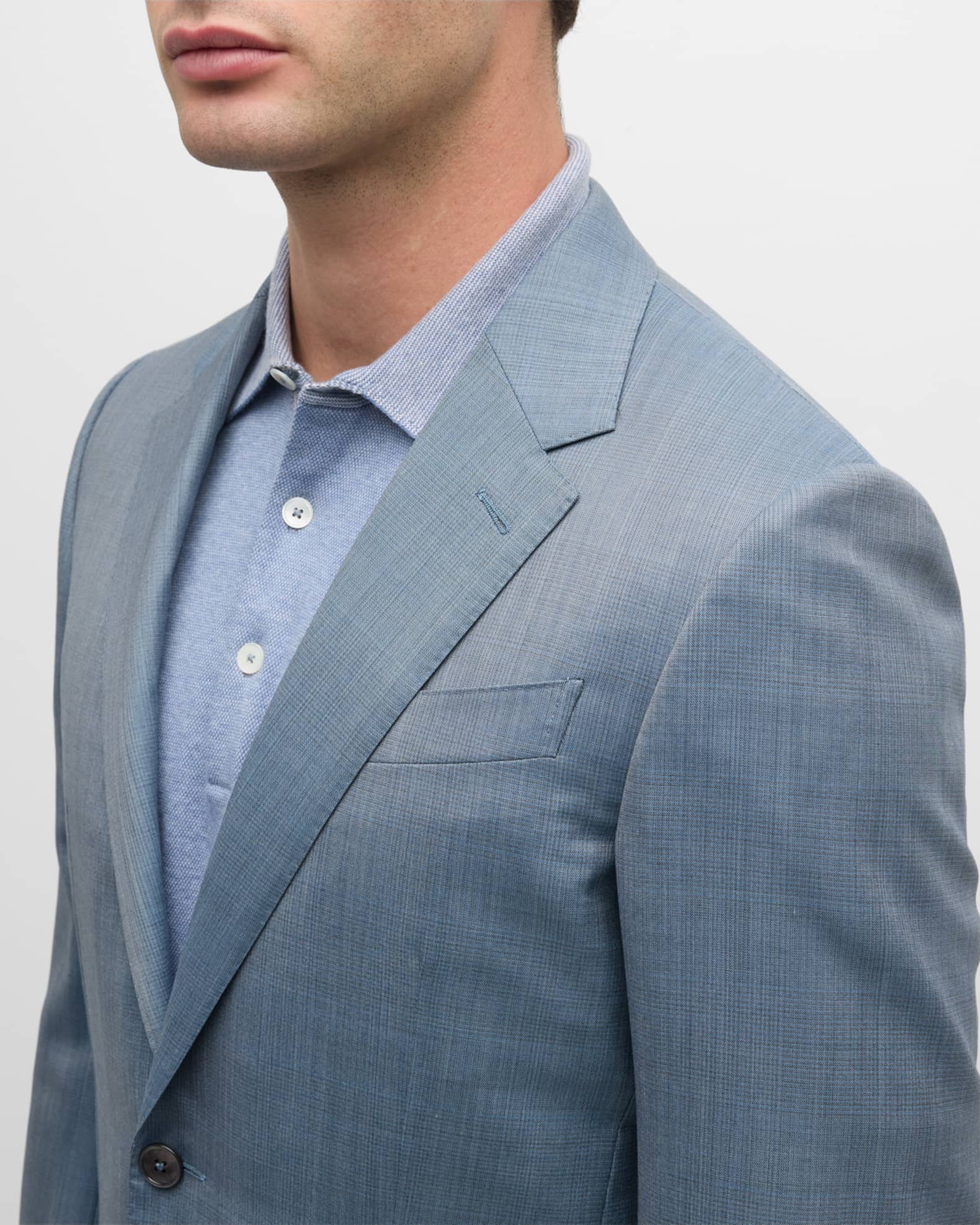 ZEGNA Men's Plaid Trofeo Wool Suit | Neiman Marcus