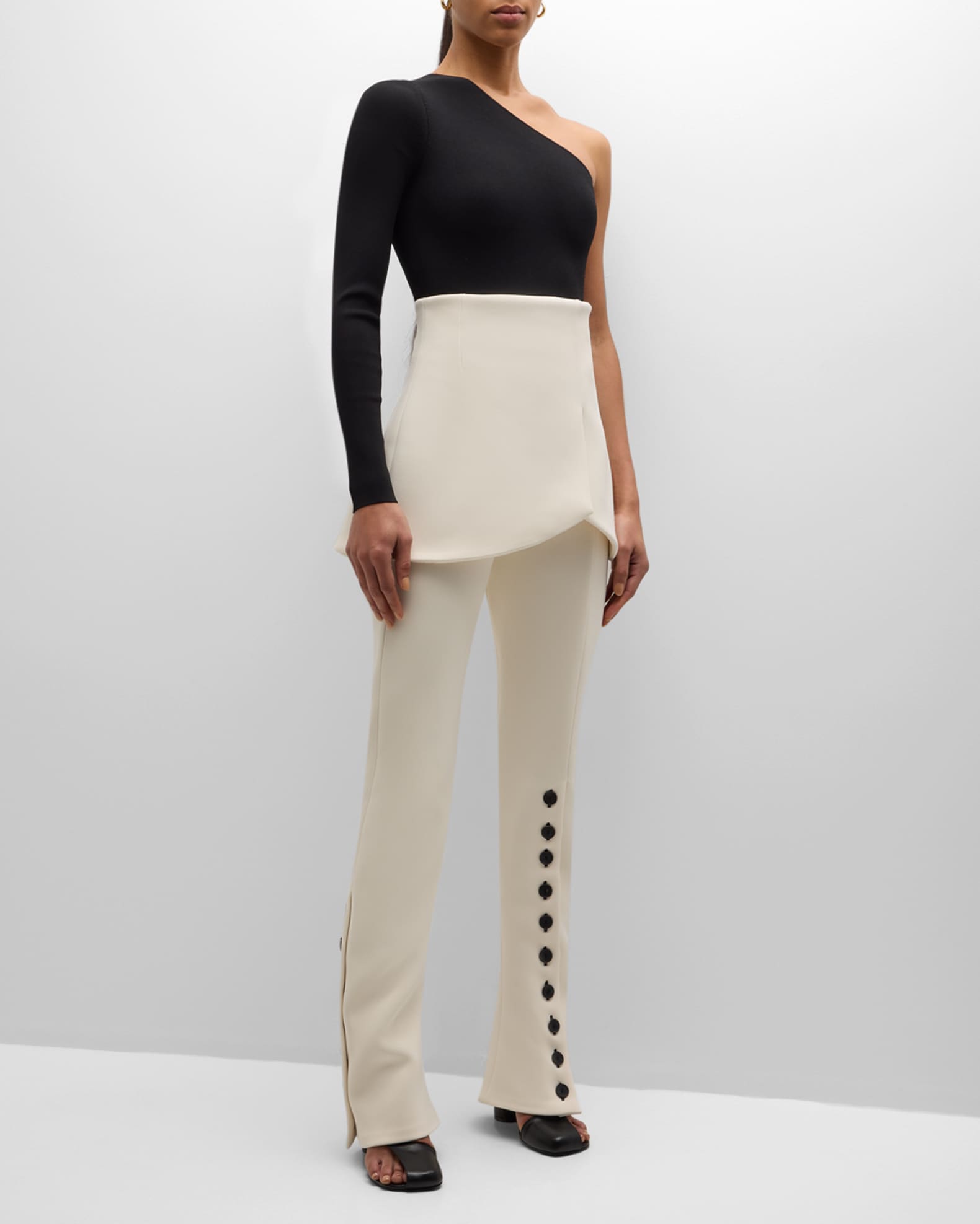 A.W.A.K.E. MODE Multi-Button Basque Pants | Neiman Marcus