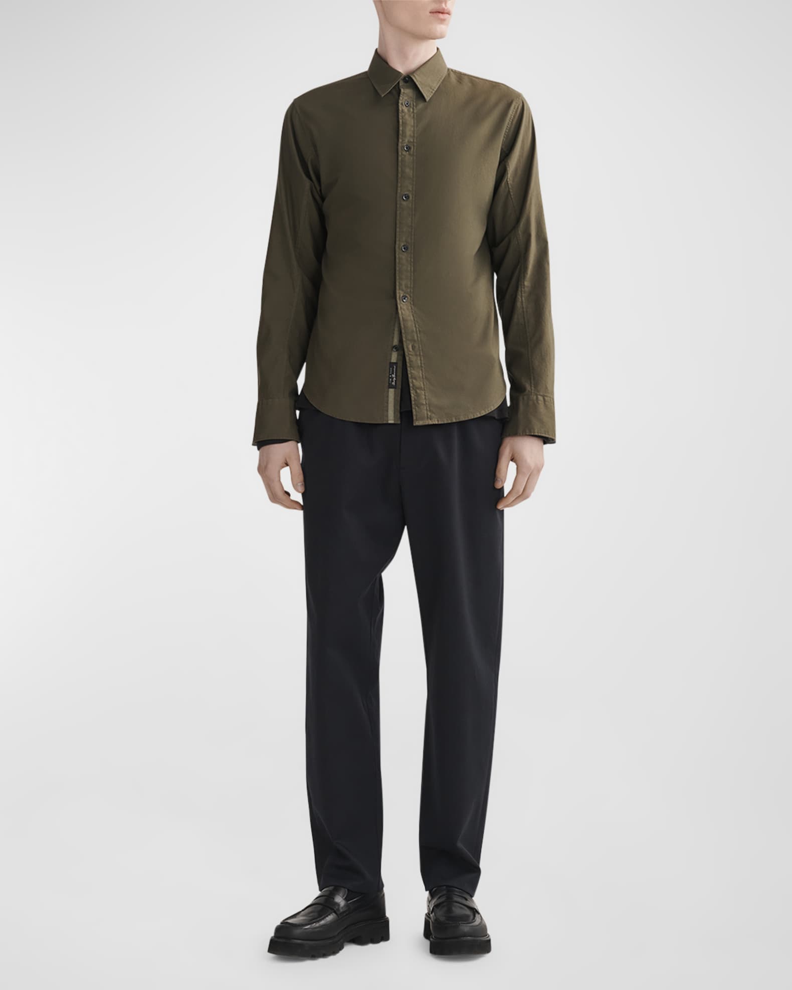 Rag & Bone Men's Fit 2 Engineered Oxford Sport Shirt | Neiman Marcus