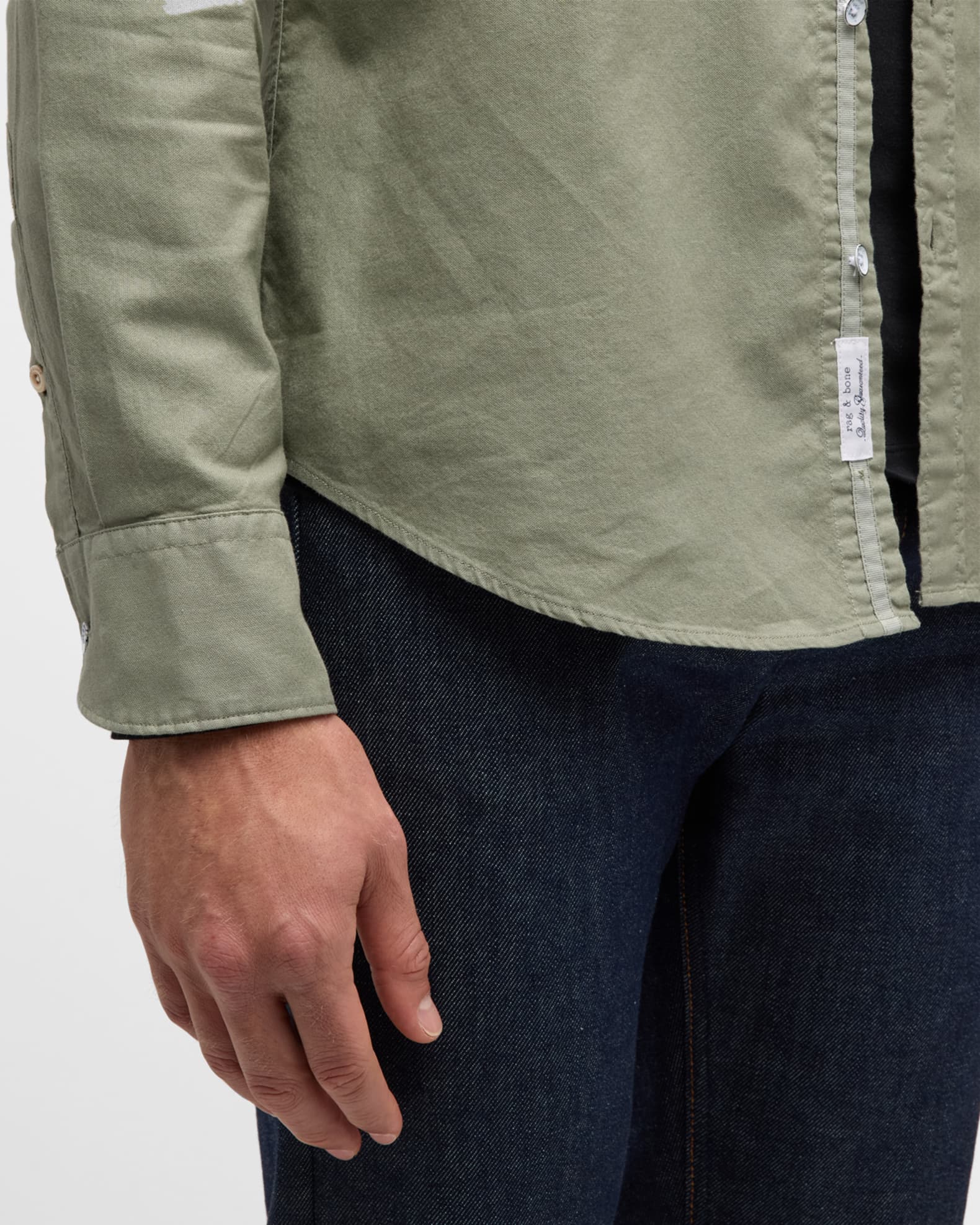 Rag & Bone Men's Fit 2 Engineered Oxford Sport Shirt | Neiman Marcus