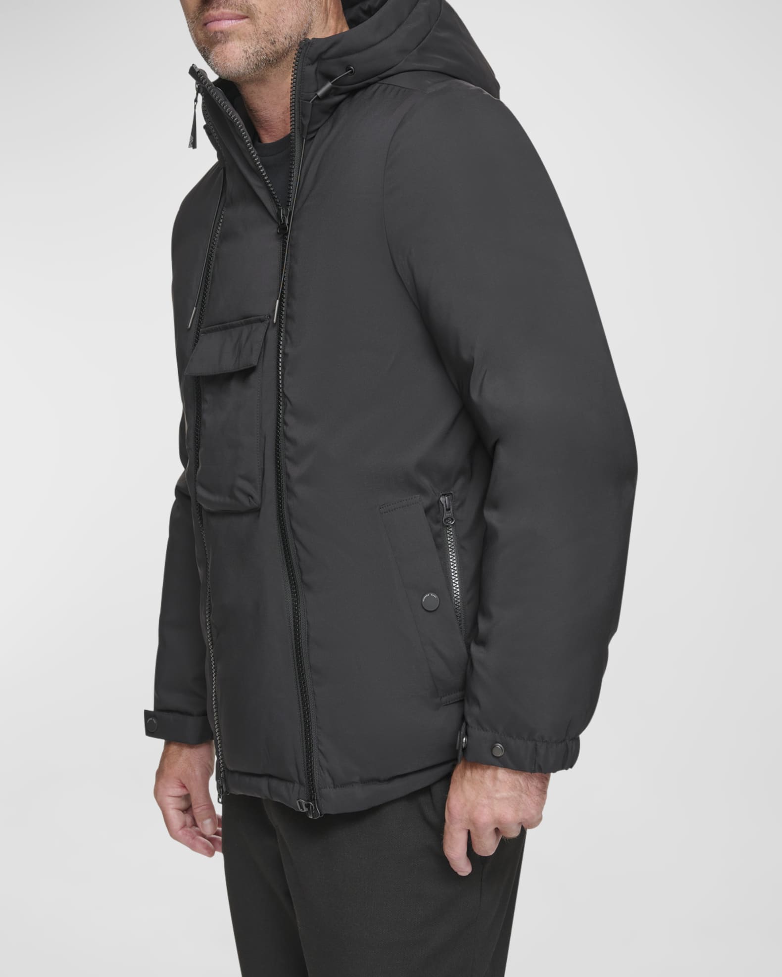 Andrew Marc Men's Anzen Double-Zip Sports Down Jacket | Neiman Marcus
